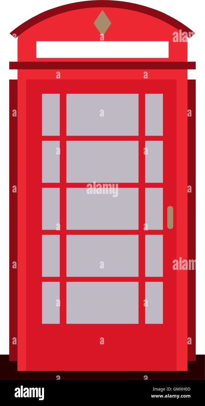 Red phone booth photo Stock Vector Images - Alamy