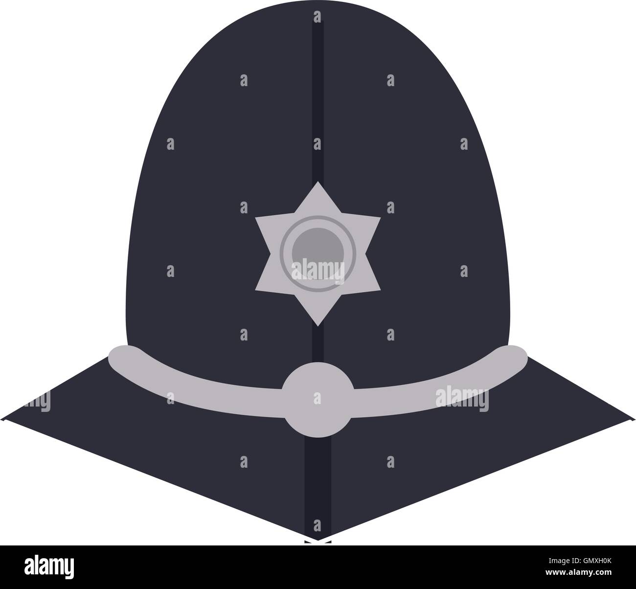 Vintage police helmet isolated Stock Vector Images - Alamy