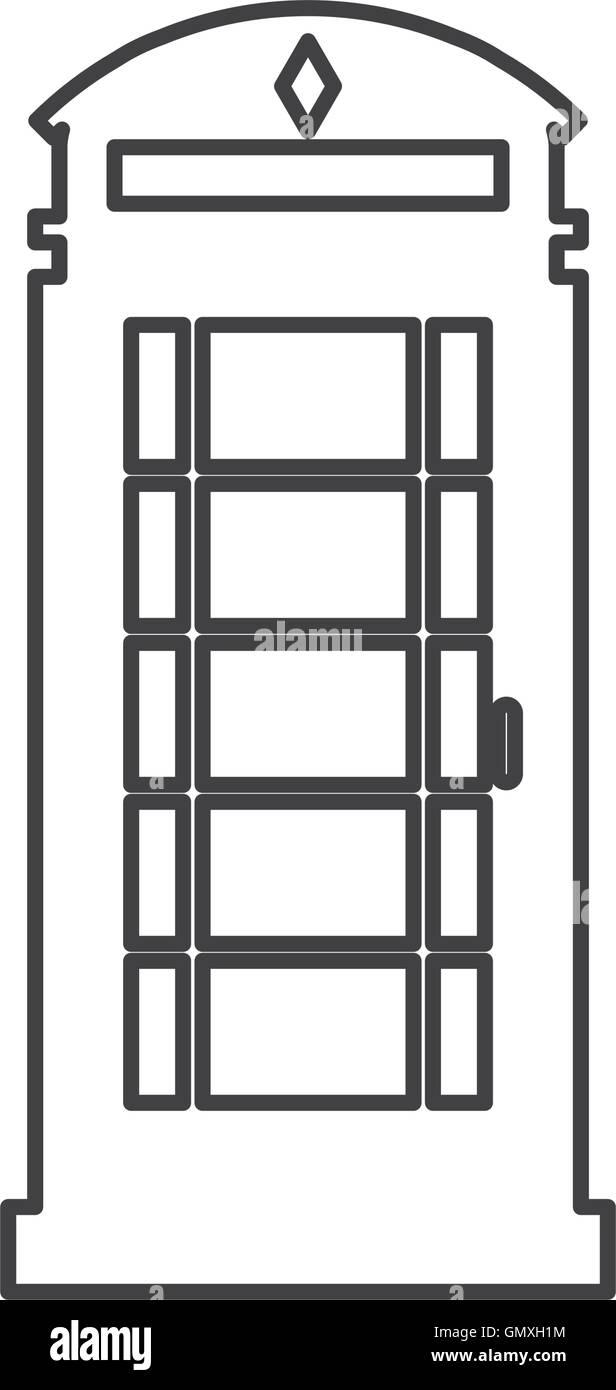 White london phone booth icon Stock Vector Images - Alamy