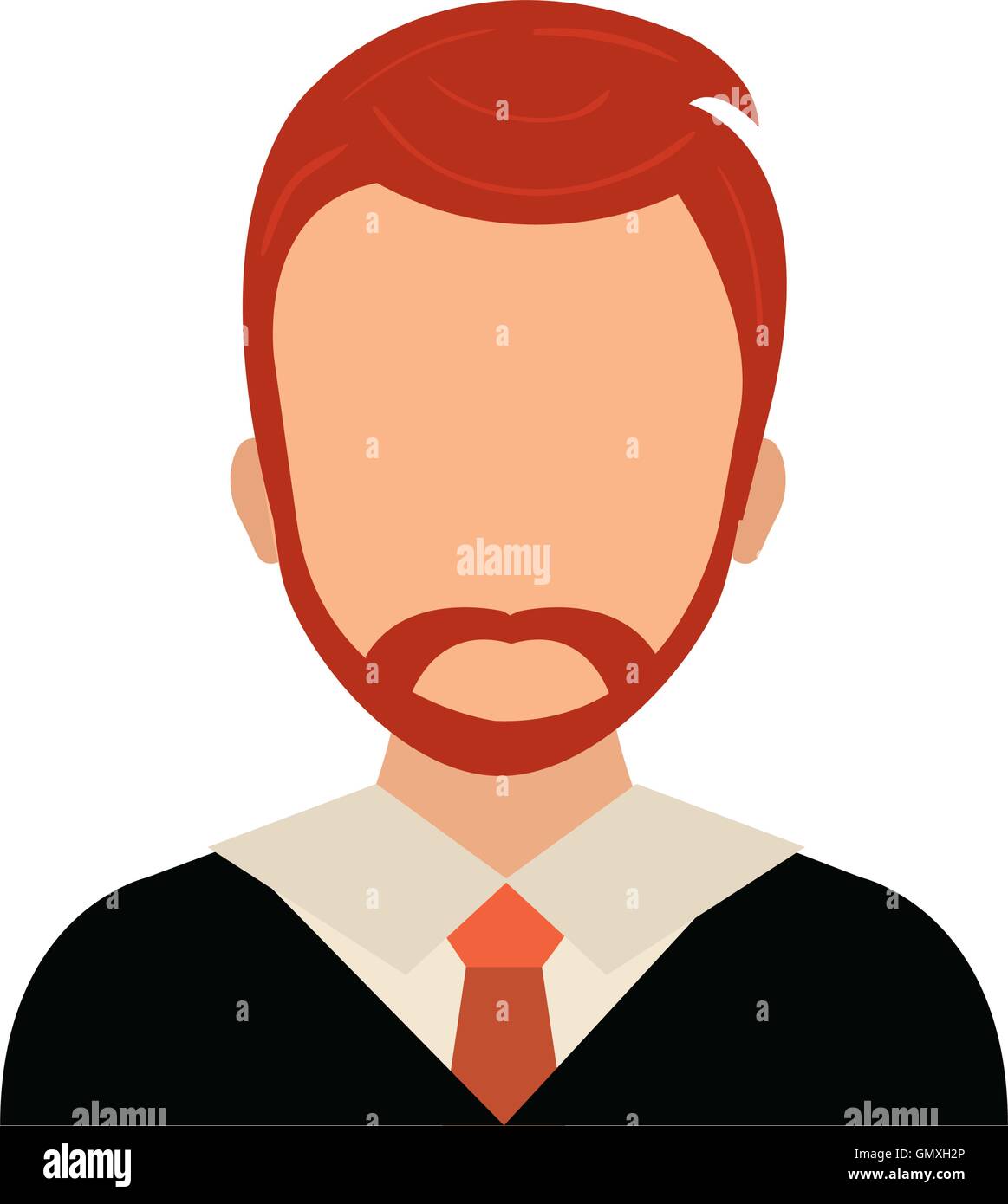 man male avatar suit person icon. Vector graphic Stock Vector Image ...