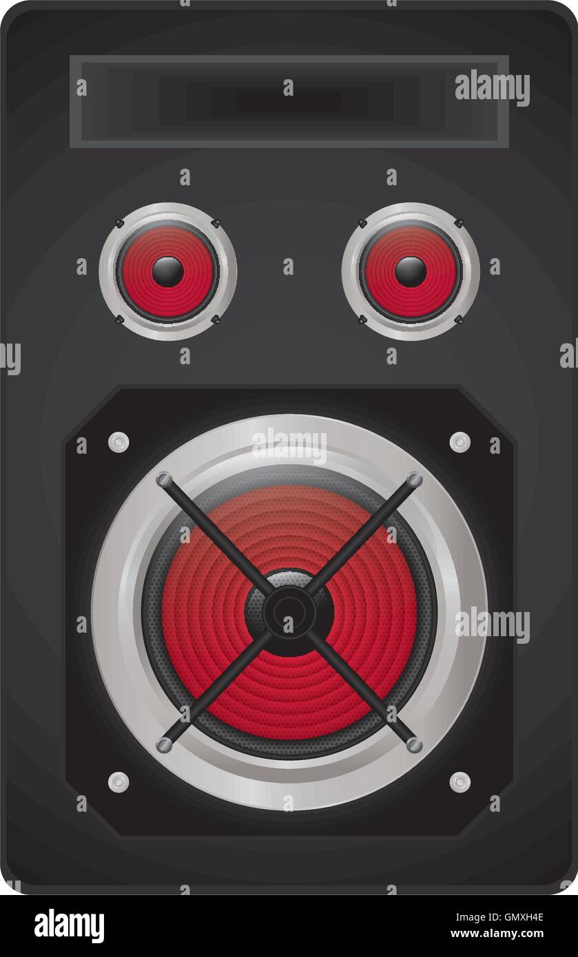 speaker music sound gadget icon. Vector graphic Stock Vector Image ...