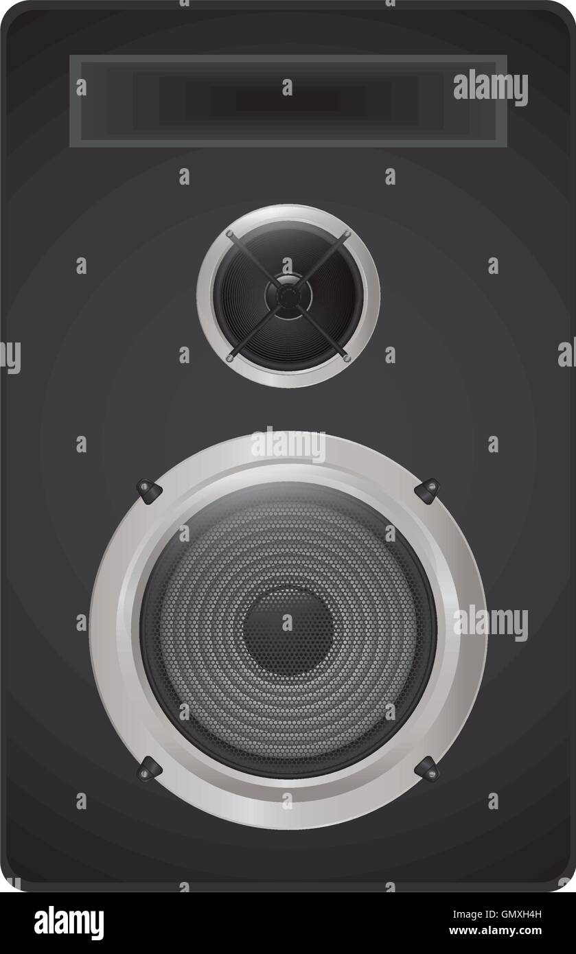 speaker music sound gadget icon. Vector graphic Stock Vector Image ...
