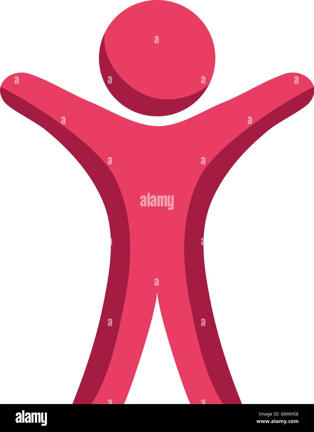 pictogram people abstract person icon. Vector graphic Stock Vector ...