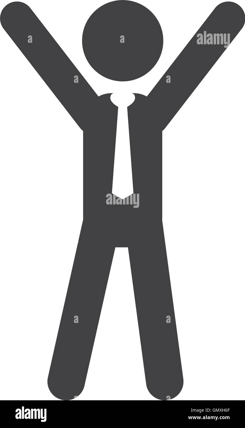 man male pictogram suit person icon. Vector graphic Stock Vector Image ...