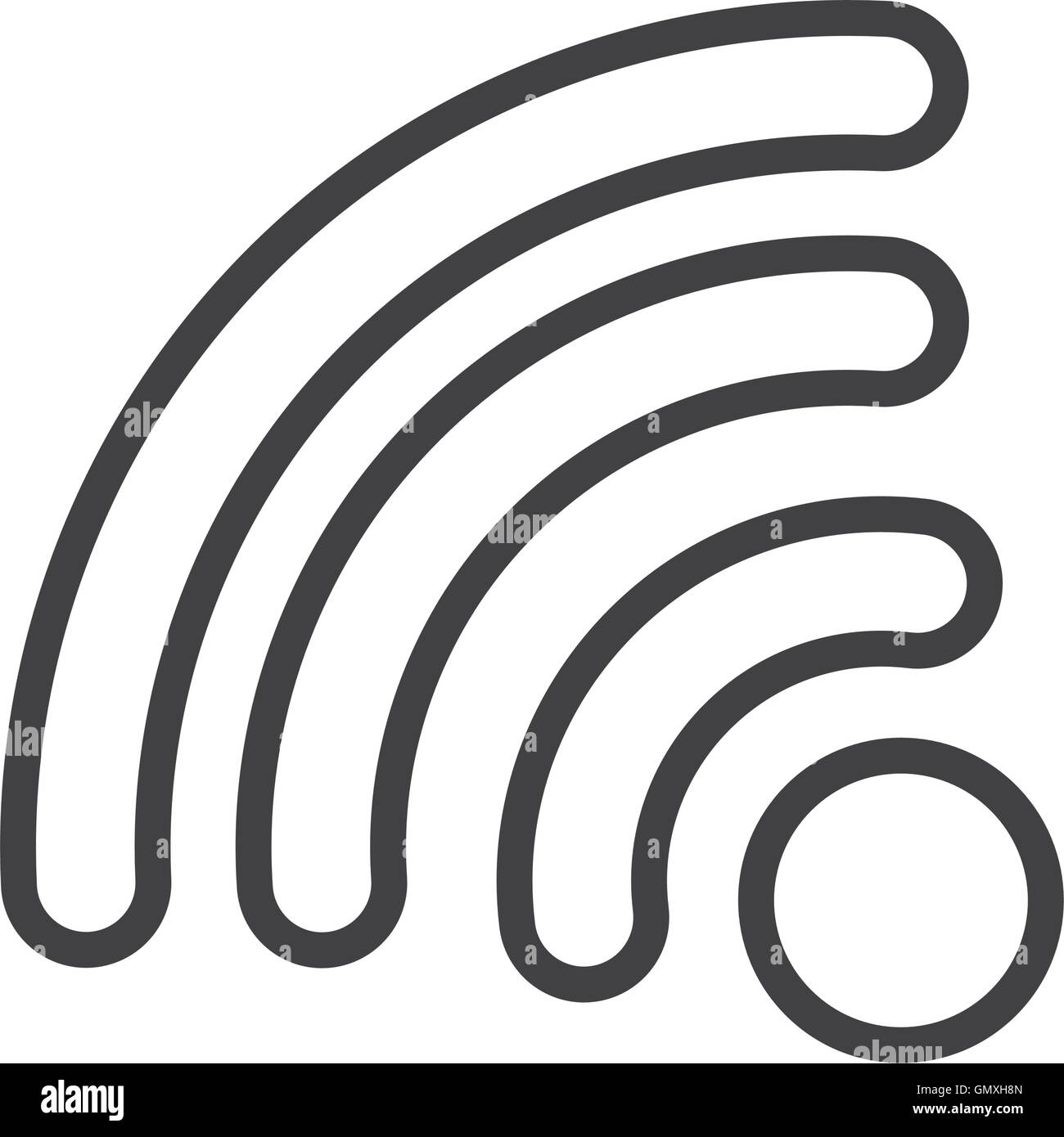 wifi waves signal icon Stock Vector Image & Art - Alamy