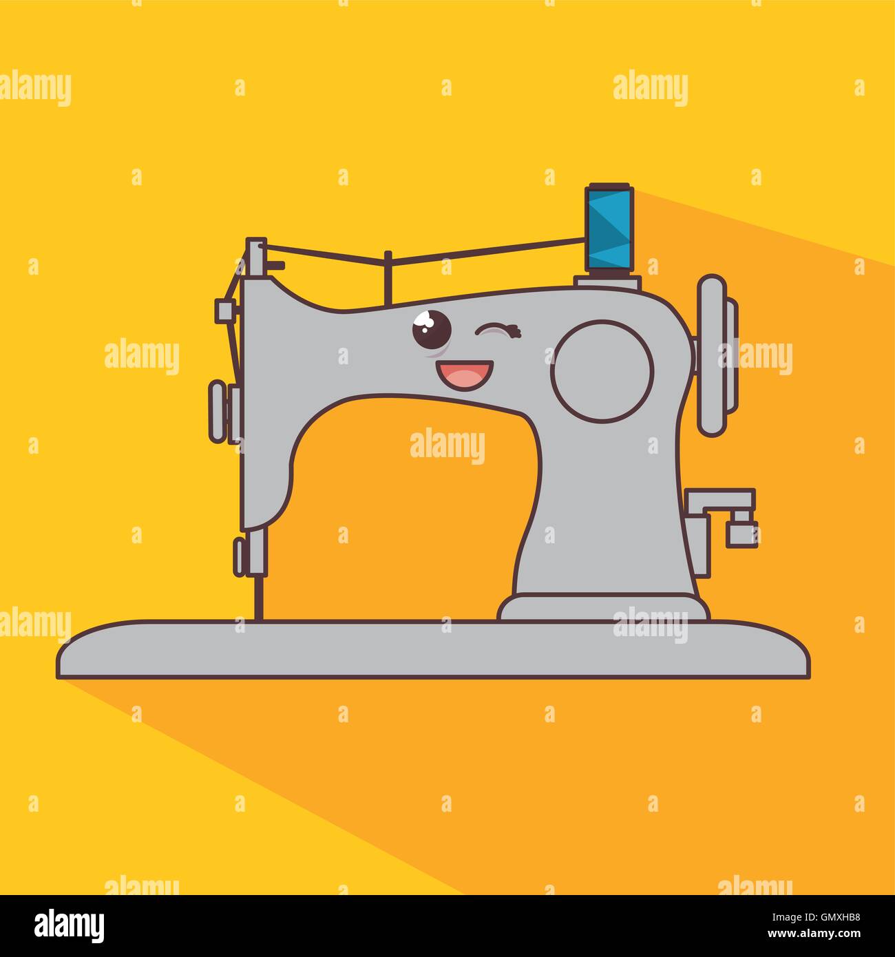 sewing machine character icon Stock Vector Image & Art - Alamy