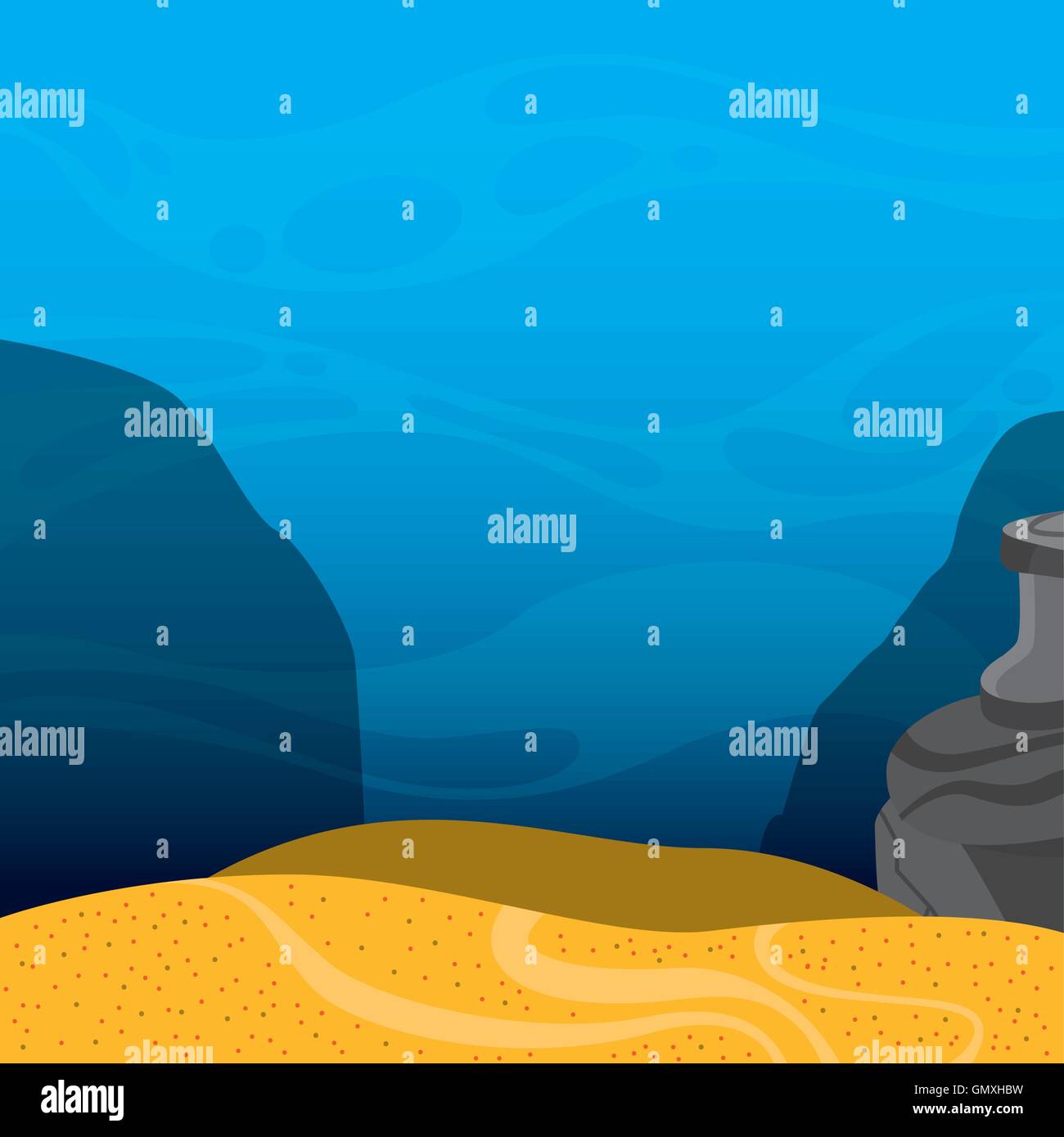 seabed landscape isolated icon Stock Vector Image & Art - Alamy