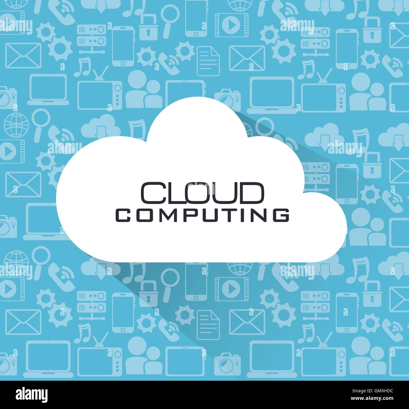 cloud computing data icon Stock Vector Image & Art - Alamy