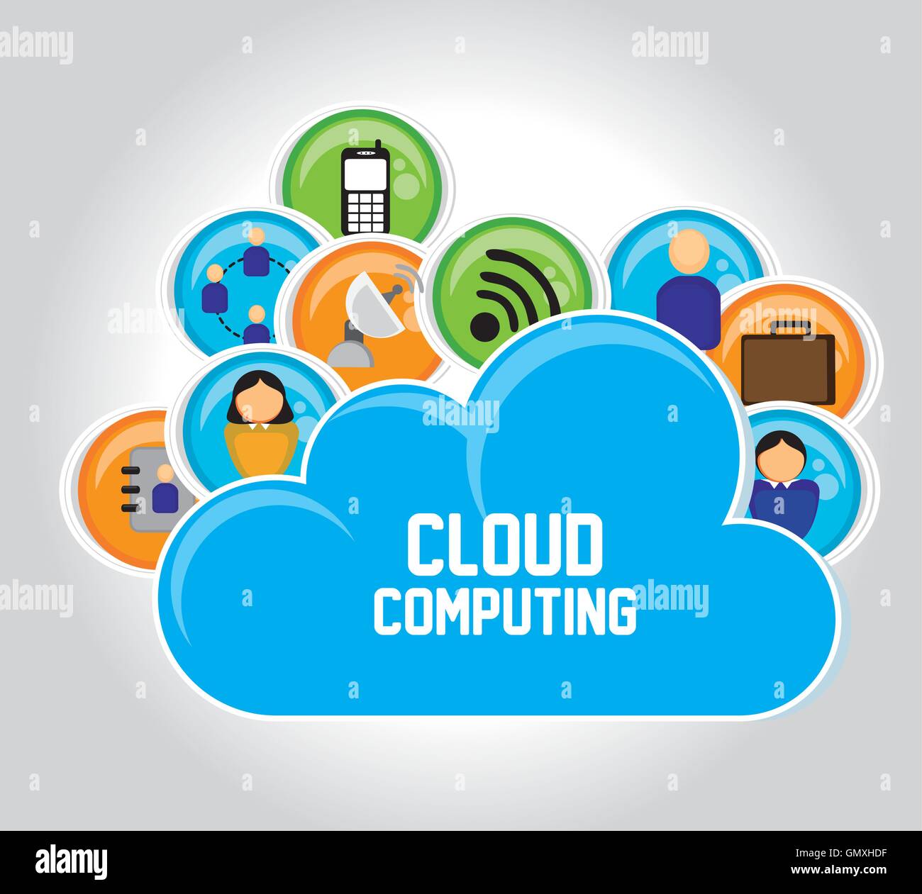 cloud computing data icon Stock Vector Image & Art - Alamy