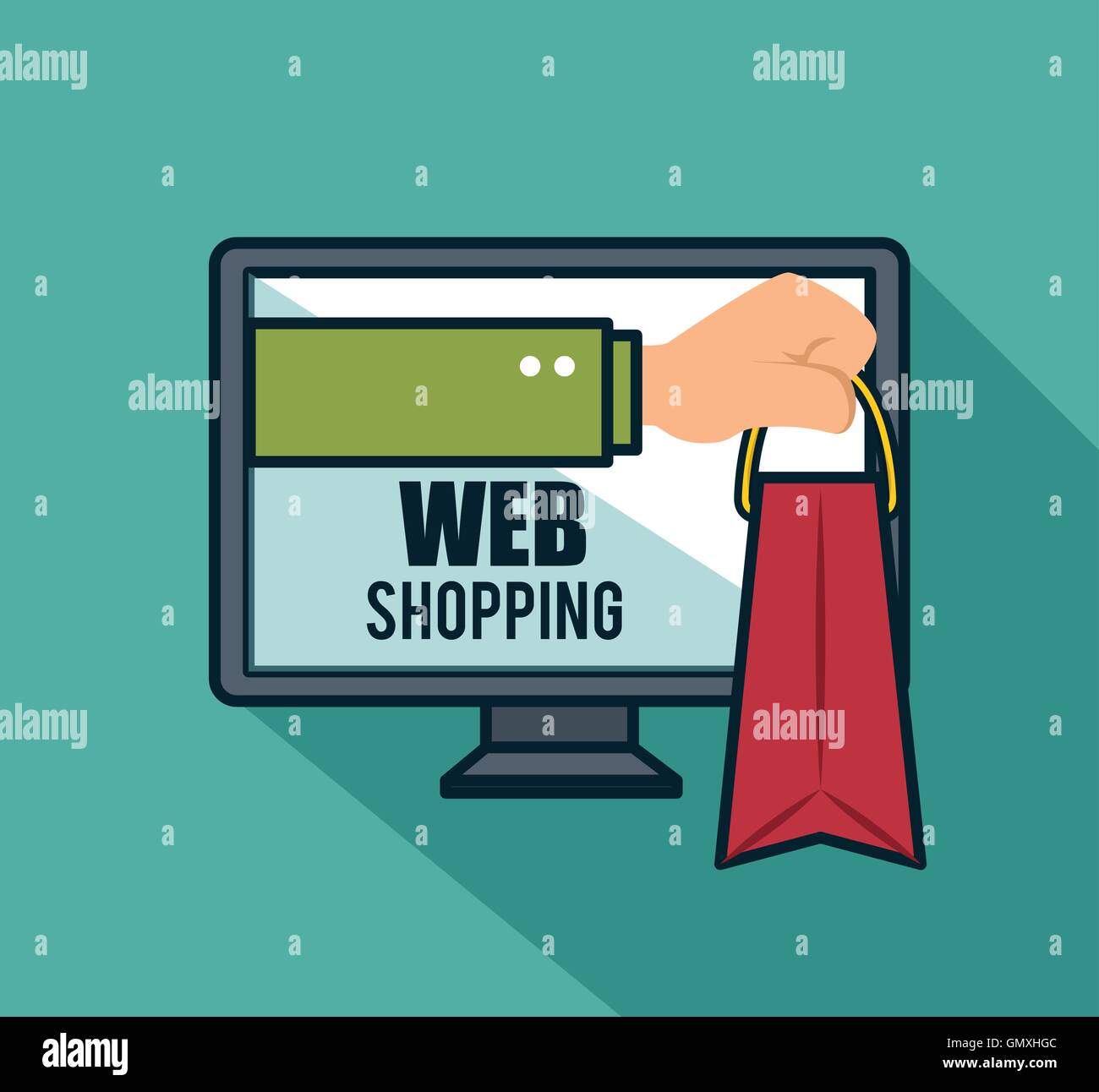 web shopping marketing icon Stock Vector Image & Art - Alamy