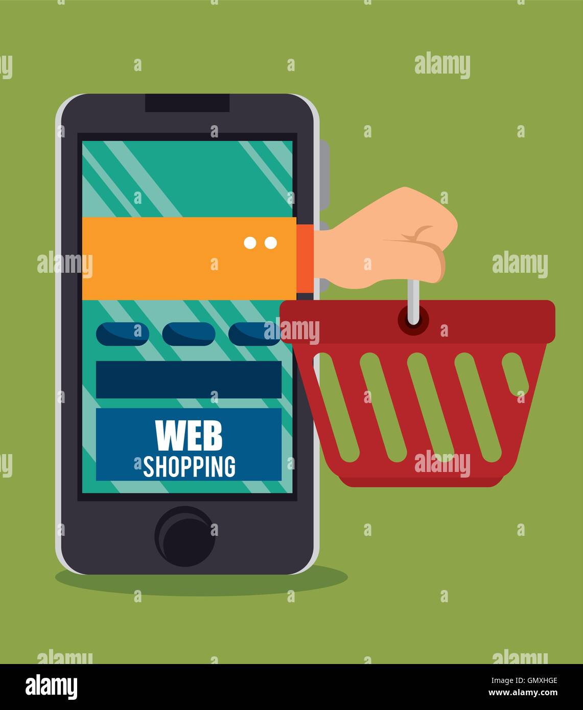 web shopping marketing icon Stock Vector Image & Art - Alamy