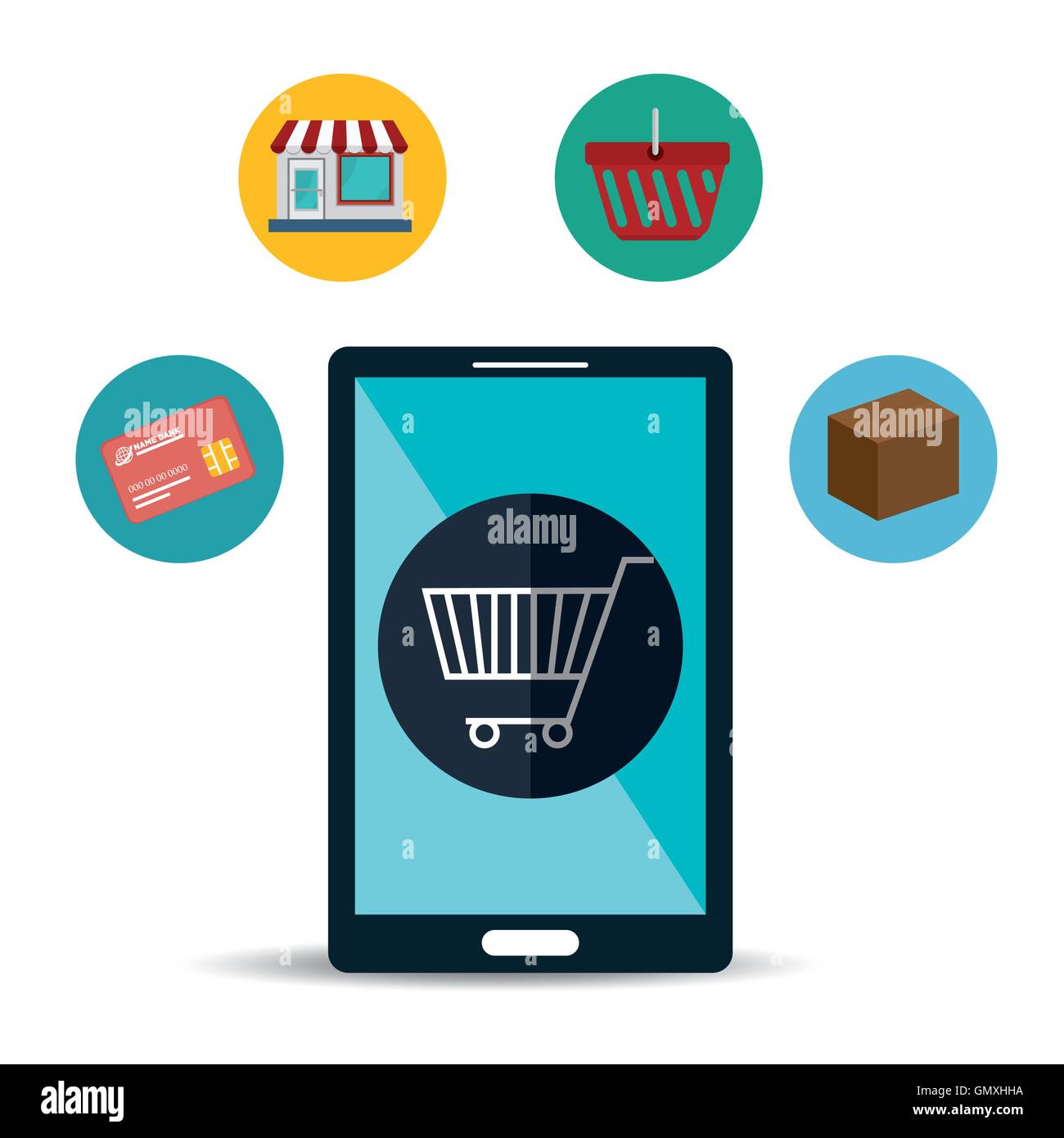 web shopping marketing icon Stock Vector Image & Art - Alamy