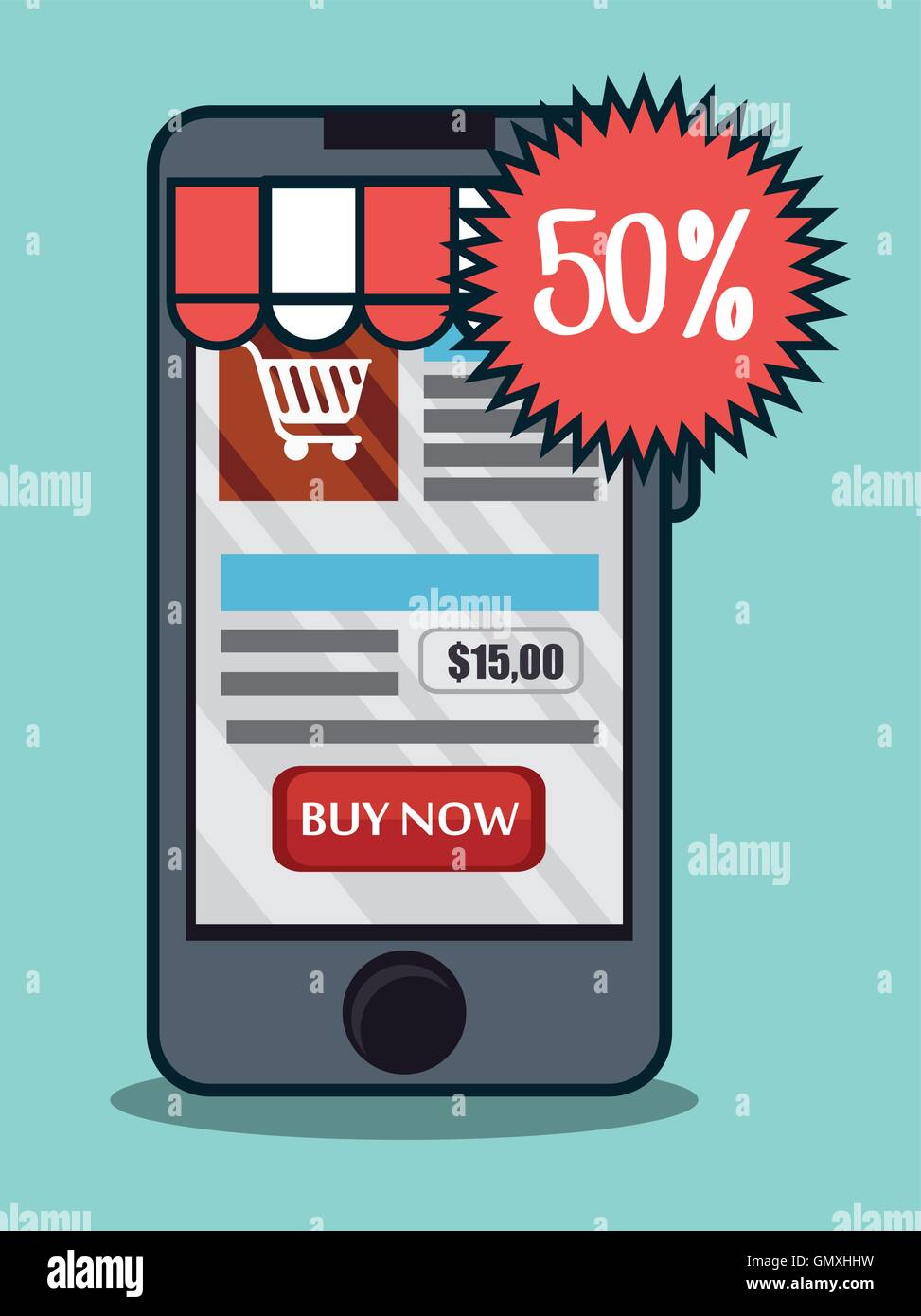 web shopping marketing icon Stock Vector Image & Art - Alamy