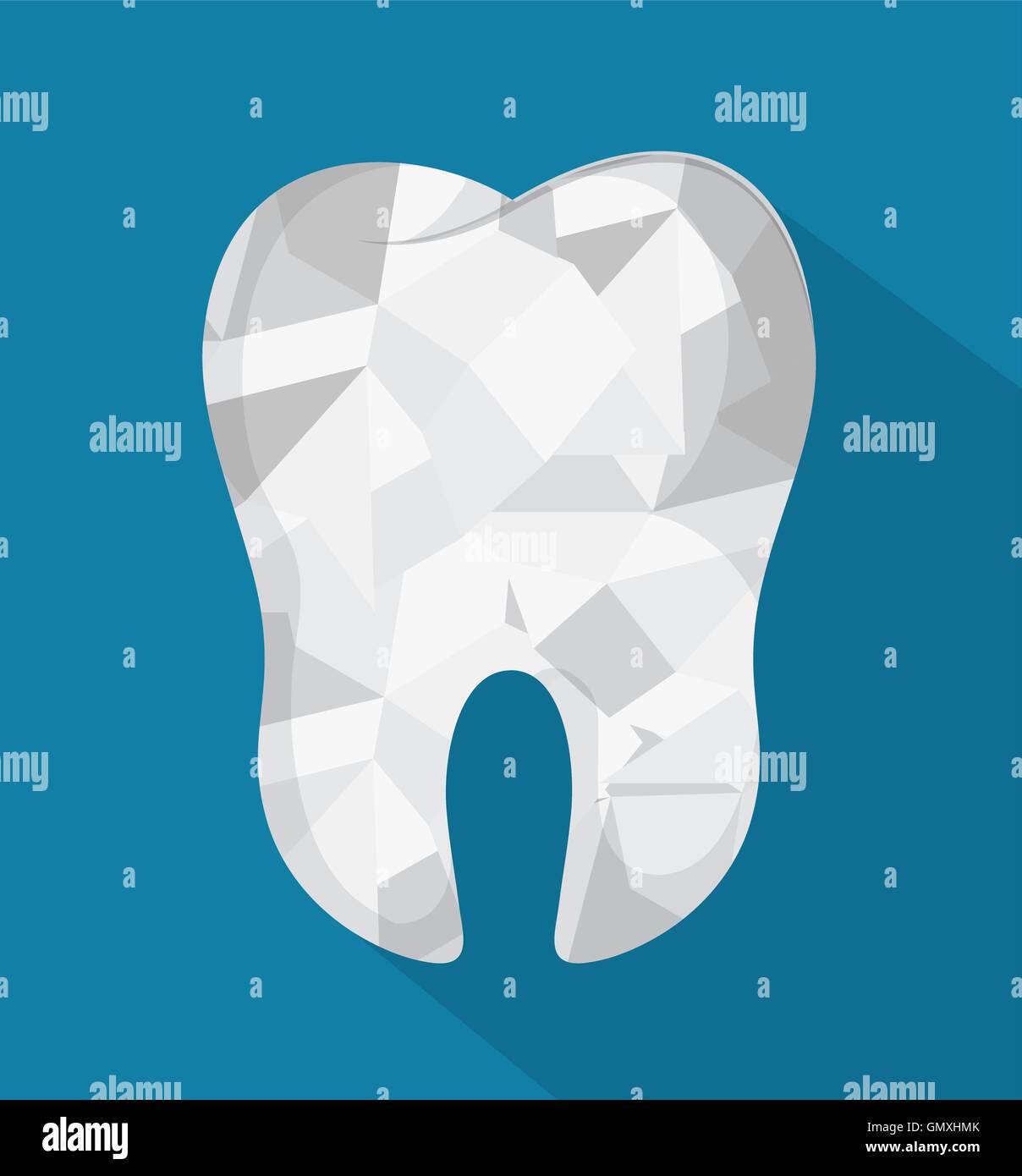 Tooth low poly symbol Stock Vector Images - Alamy