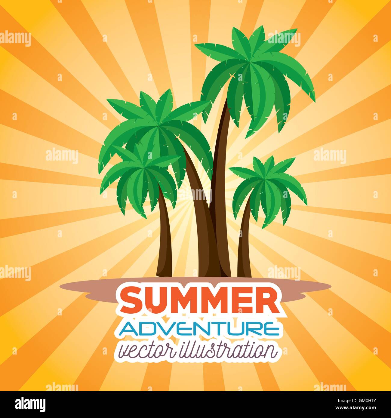 summer adventure landscape icon Stock Vector Image & Art - Alamy