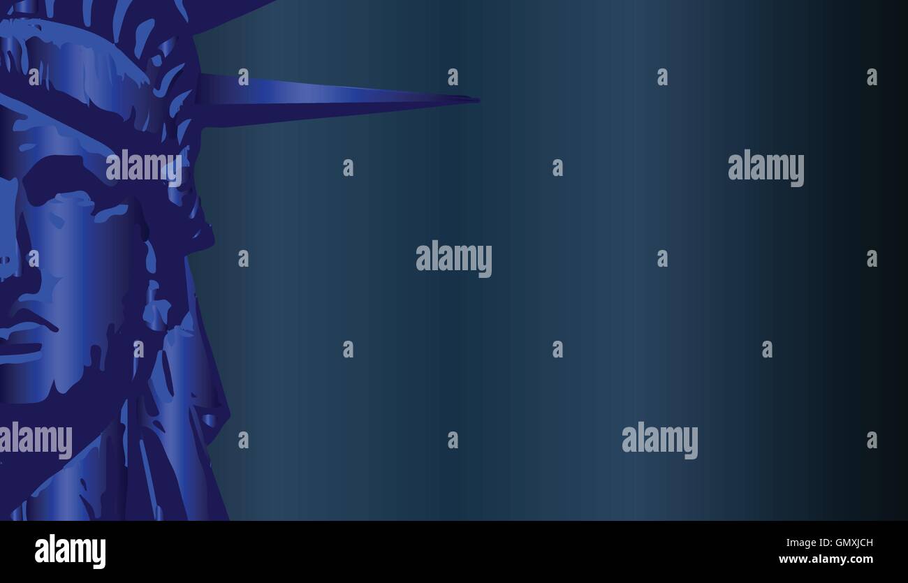 Statue Of Liberty Head Background Stock Vector Image & Art - Alamy