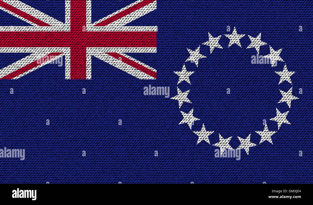 Flags Cook islands on denim texture. Vector Stock Vector Image & Art ...