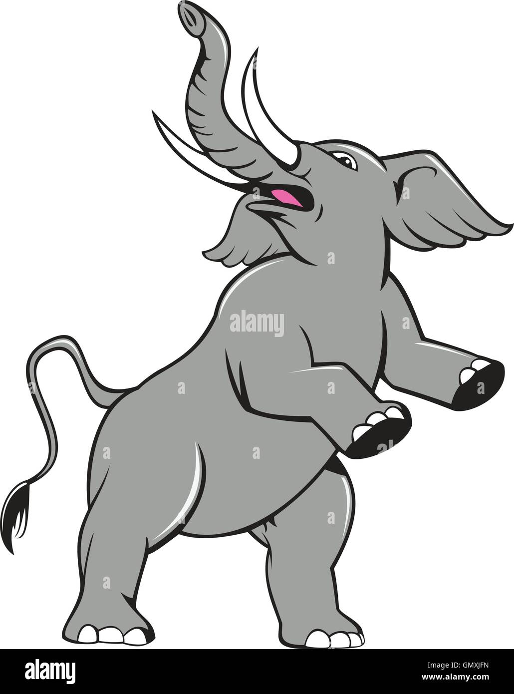Elephant side Stock Vector Images - Alamy