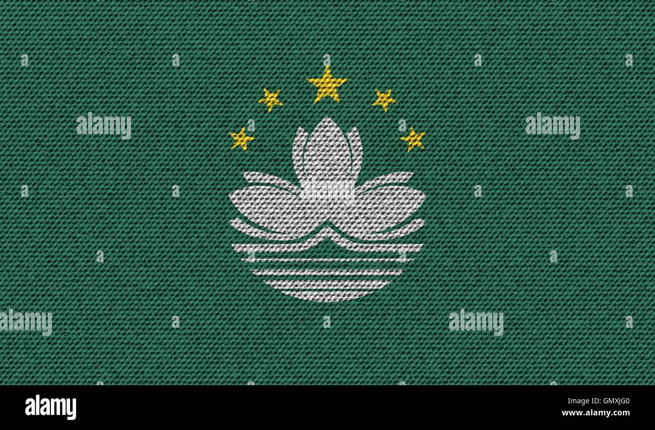Flags Macau on denim texture. Vector Stock Vector Image & Art - Alamy