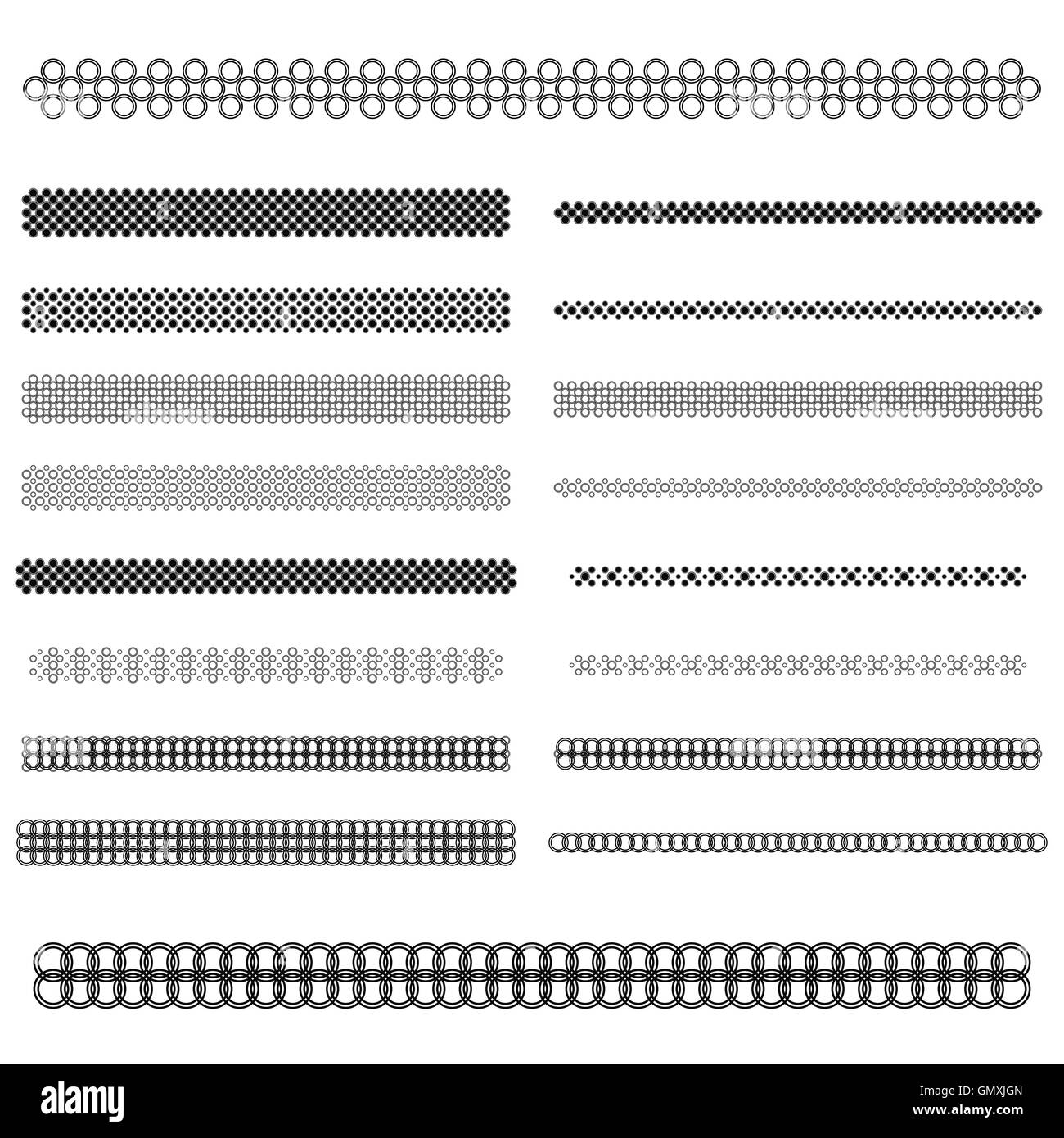 Graphic design elements - page divider line set Stock Vector Image ...