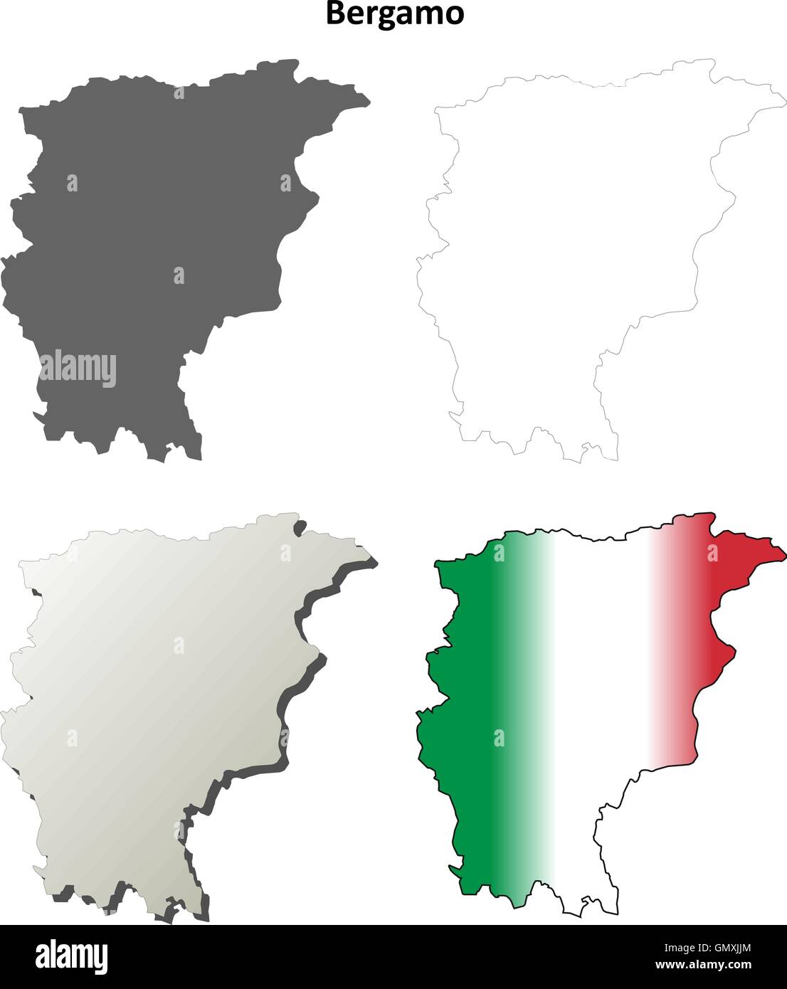 Bergamo map hi-res stock photography and images - Alamy