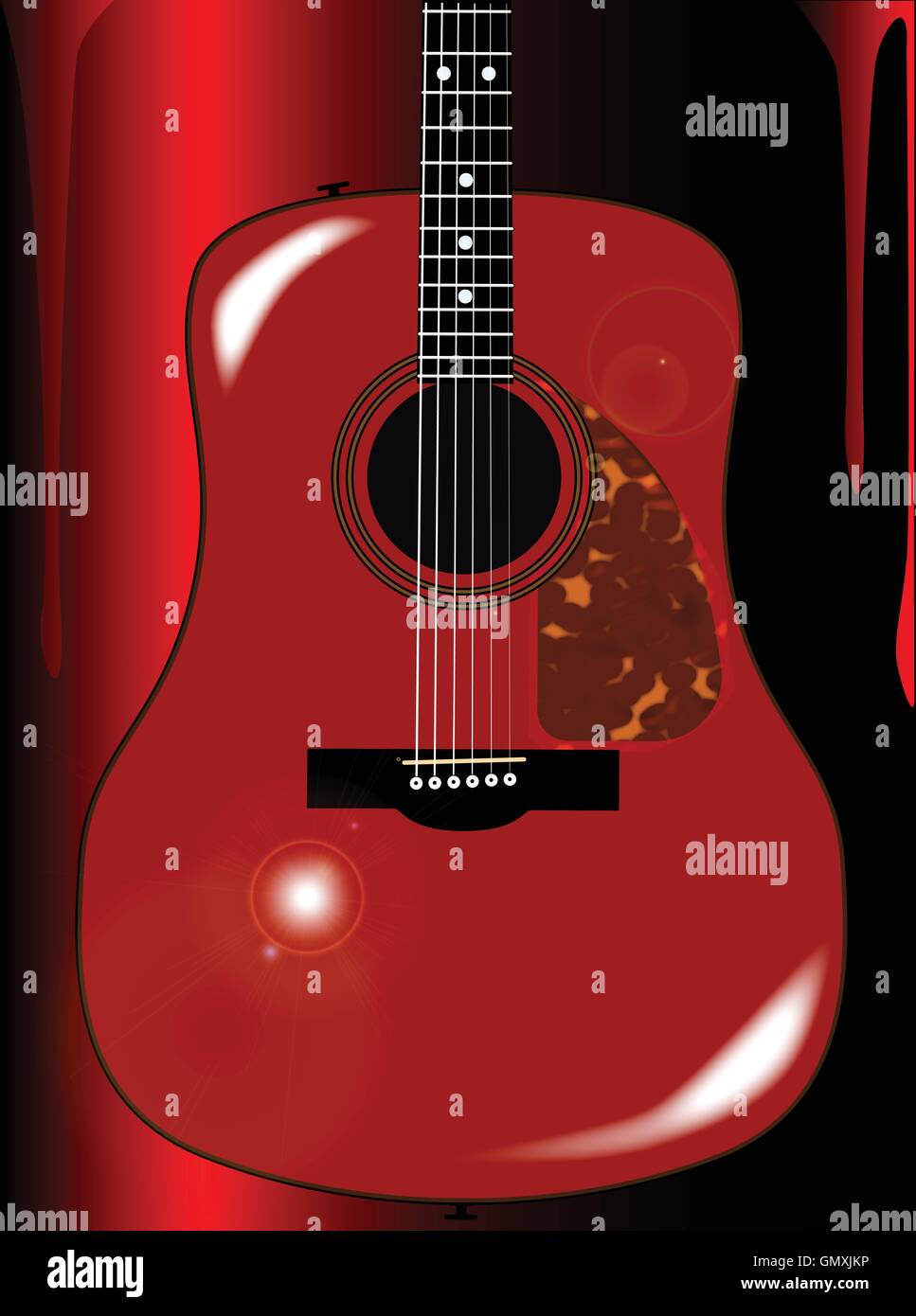 Acoustic guitar drawing hi-res stock photography and images - Alamy