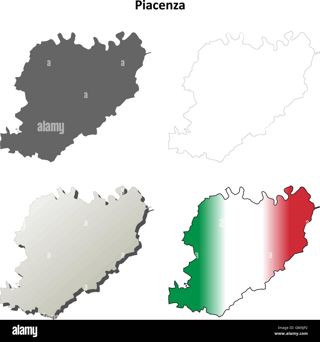 Map of piacenza hi-res stock photography and images - Alamy