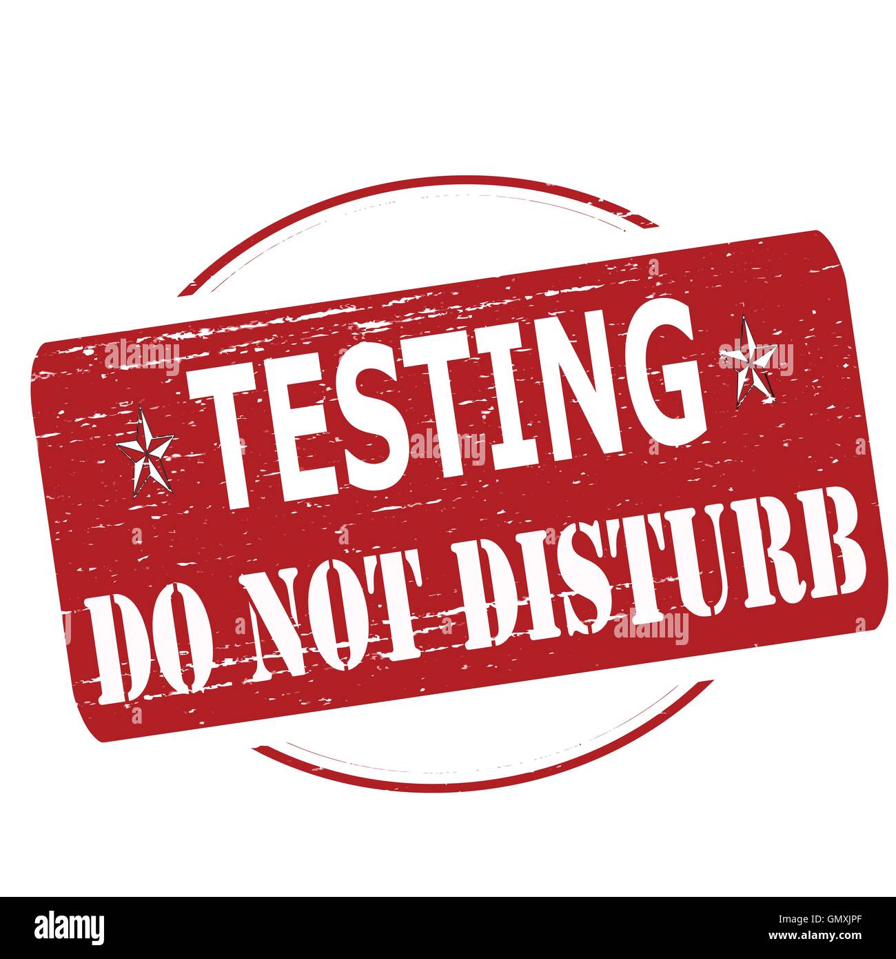 Testing do not disturb Stock Vector Image & Art - Alamy
