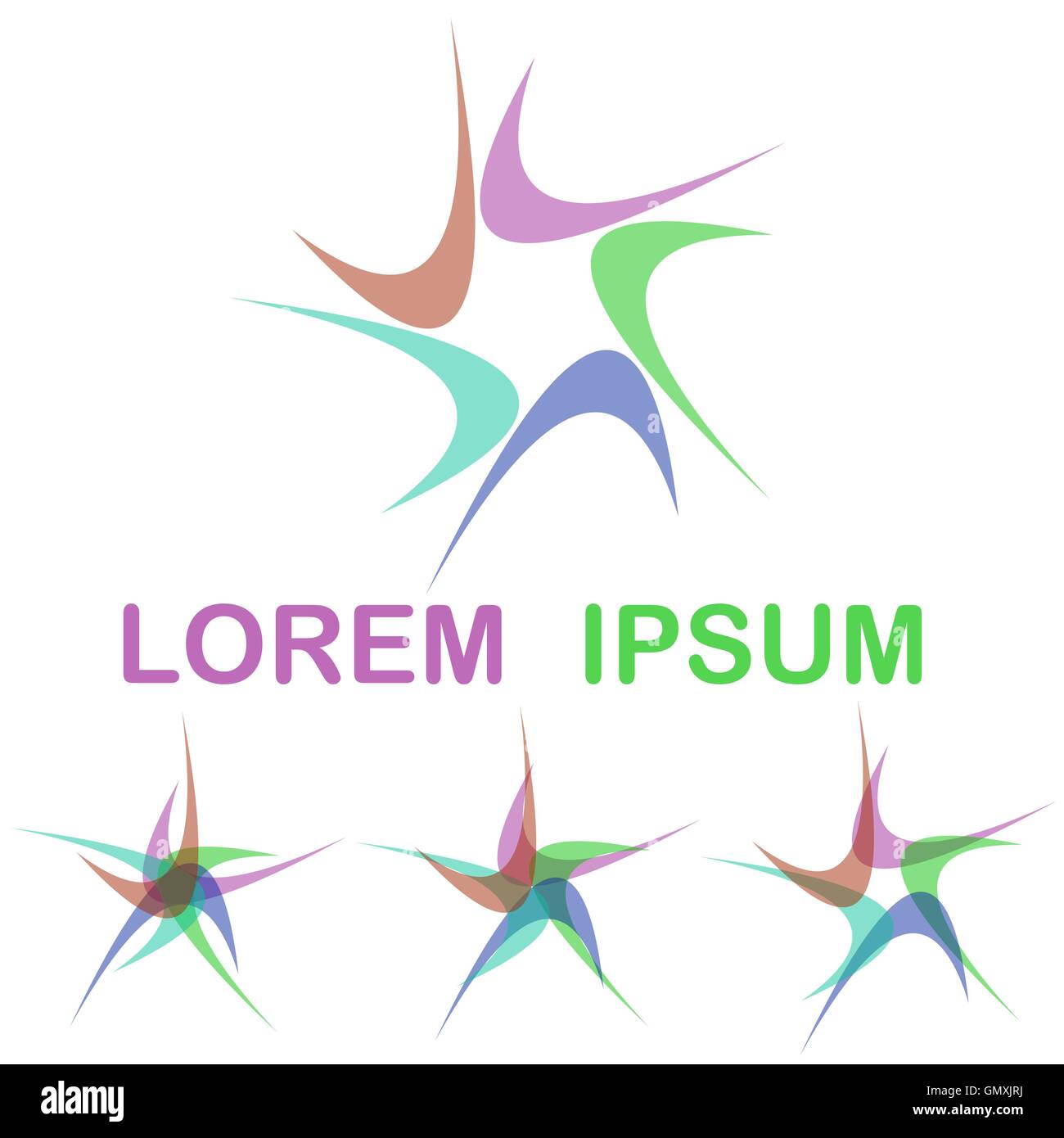 Set modern tick abstract Cut Out Stock Images & Pictures - Alamy