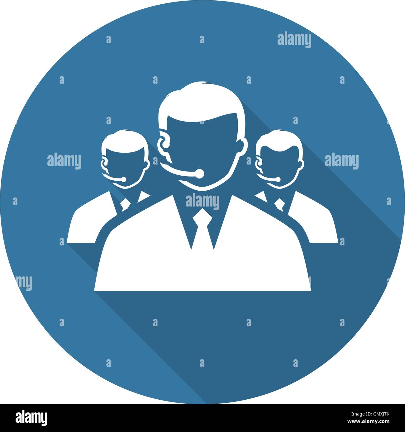 Call Center Icon. Flat Design Stock Vector Image & Art - Alamy