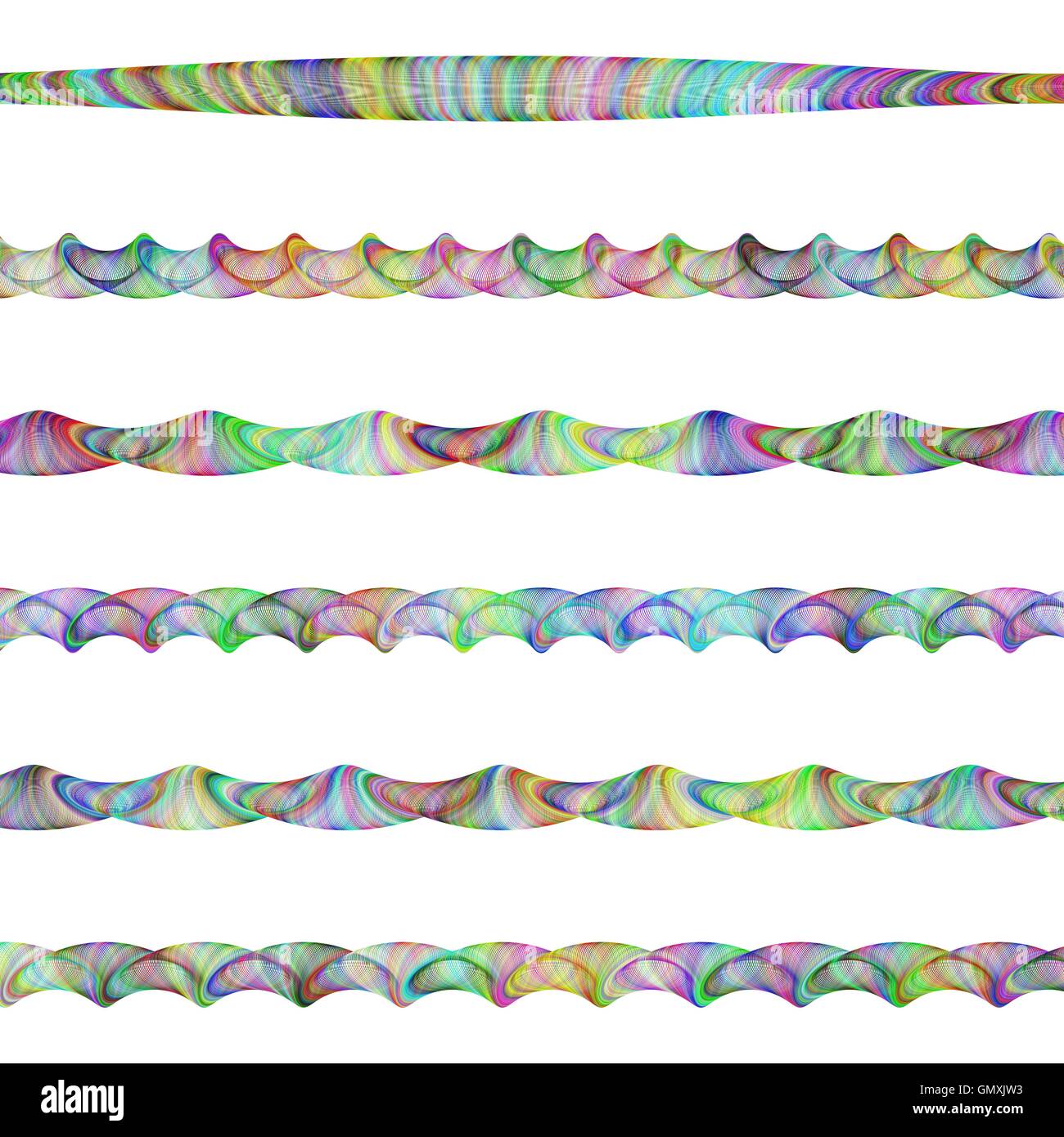 Colorful ornamental line divider design set Stock Vector Image & Art ...