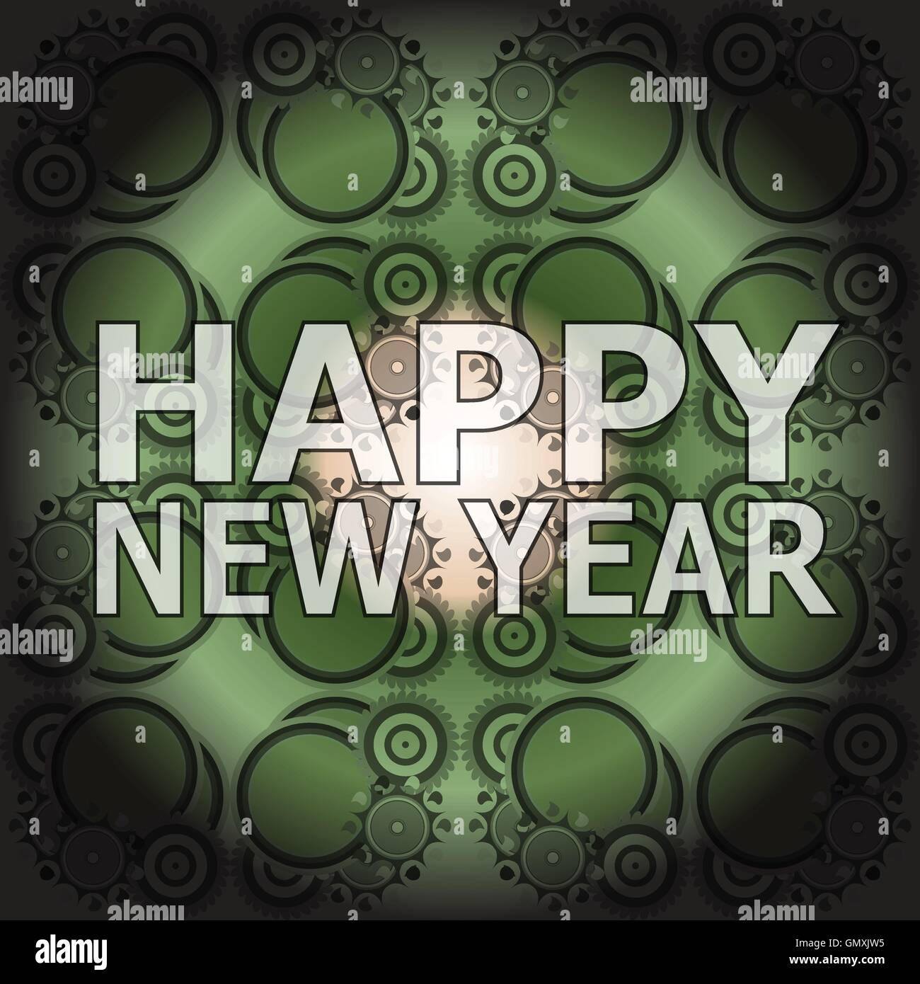 Beautiful text design of Happy New Year on abstract background. vector ...