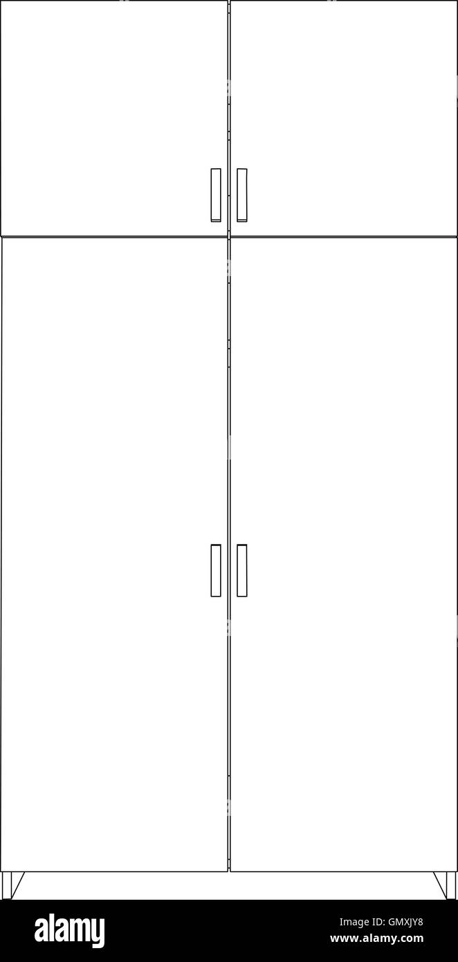 Illustration of closed cabinet Stock Vector Image & Art - Alamy