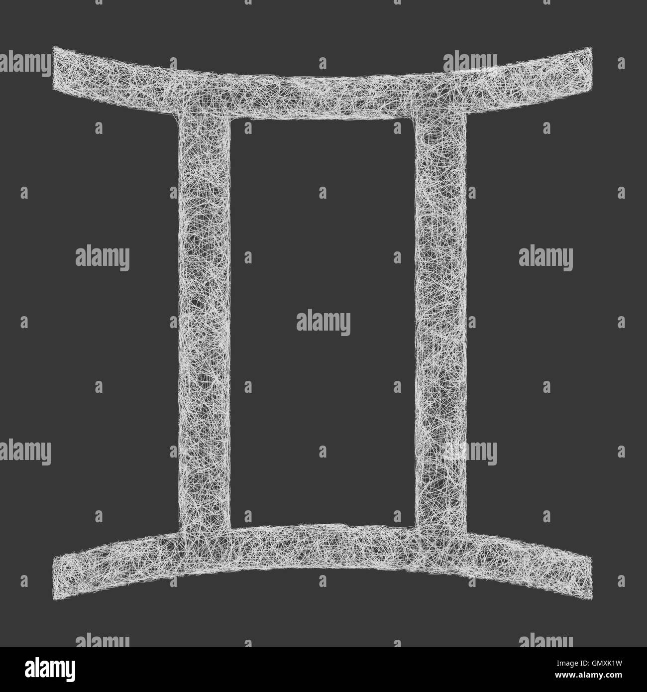 Gemini zodiac sign line art Stock Vector Image & Art - Alamy