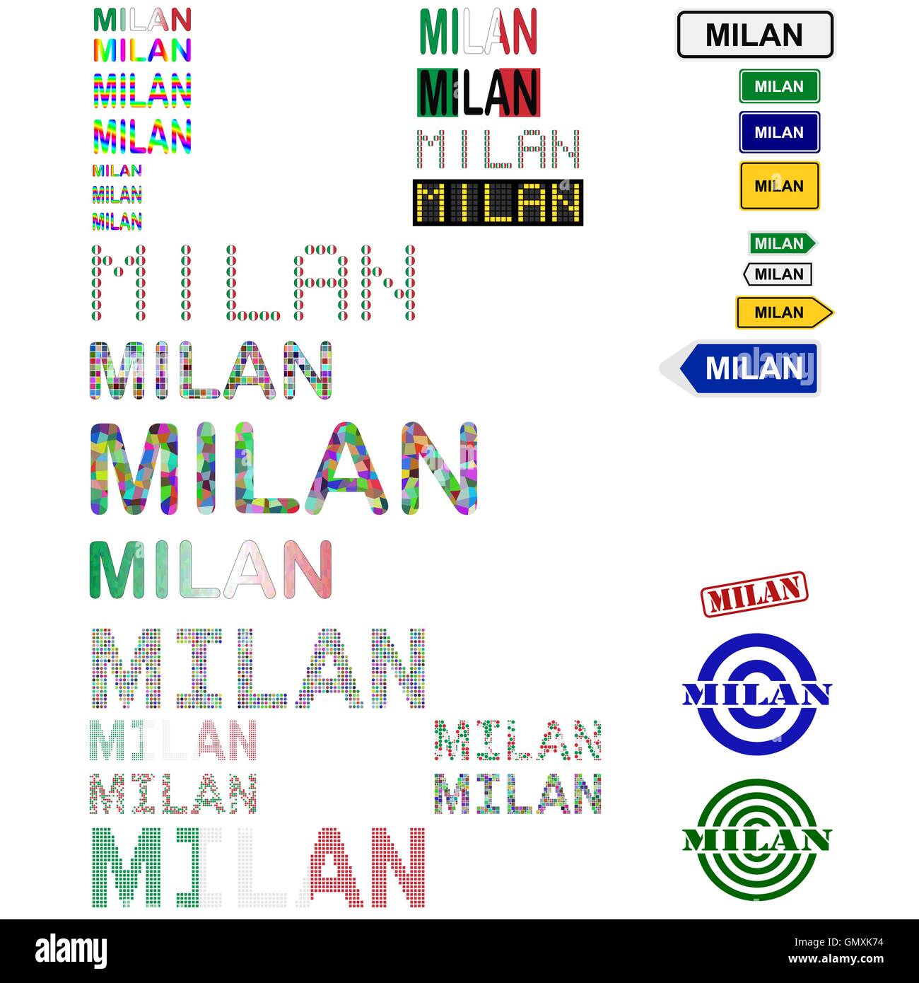 Milan city symbol Stock Vector Images - Alamy