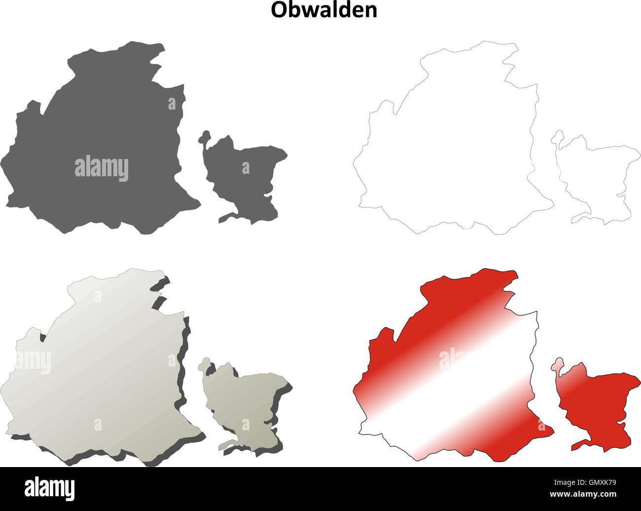 Map of obwalden hi-res stock photography and images - Alamy