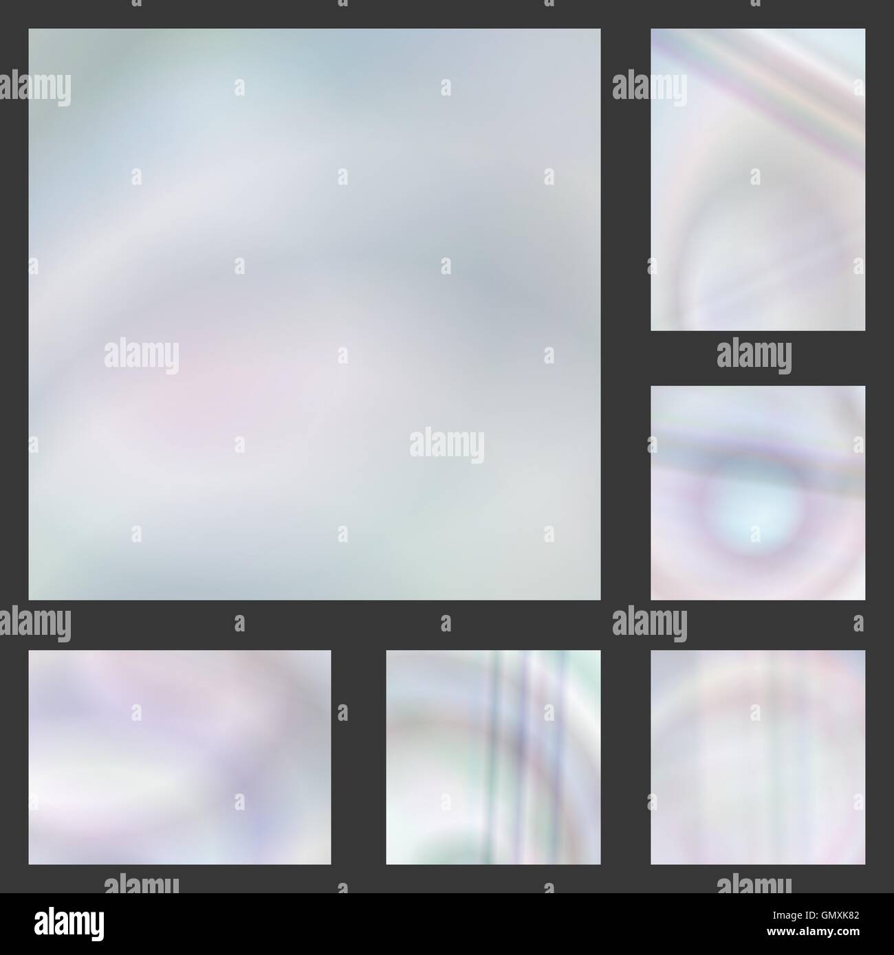 White gradient abstract background design set Stock Vector Image & Art ...