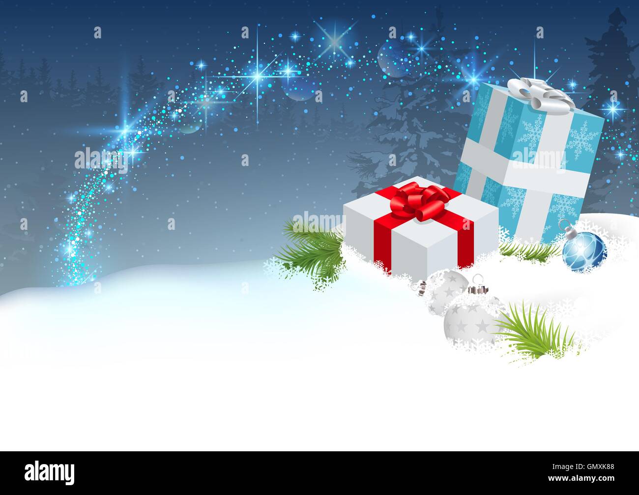 Christmas surprise holiday present Stock Vector Images - Alamy