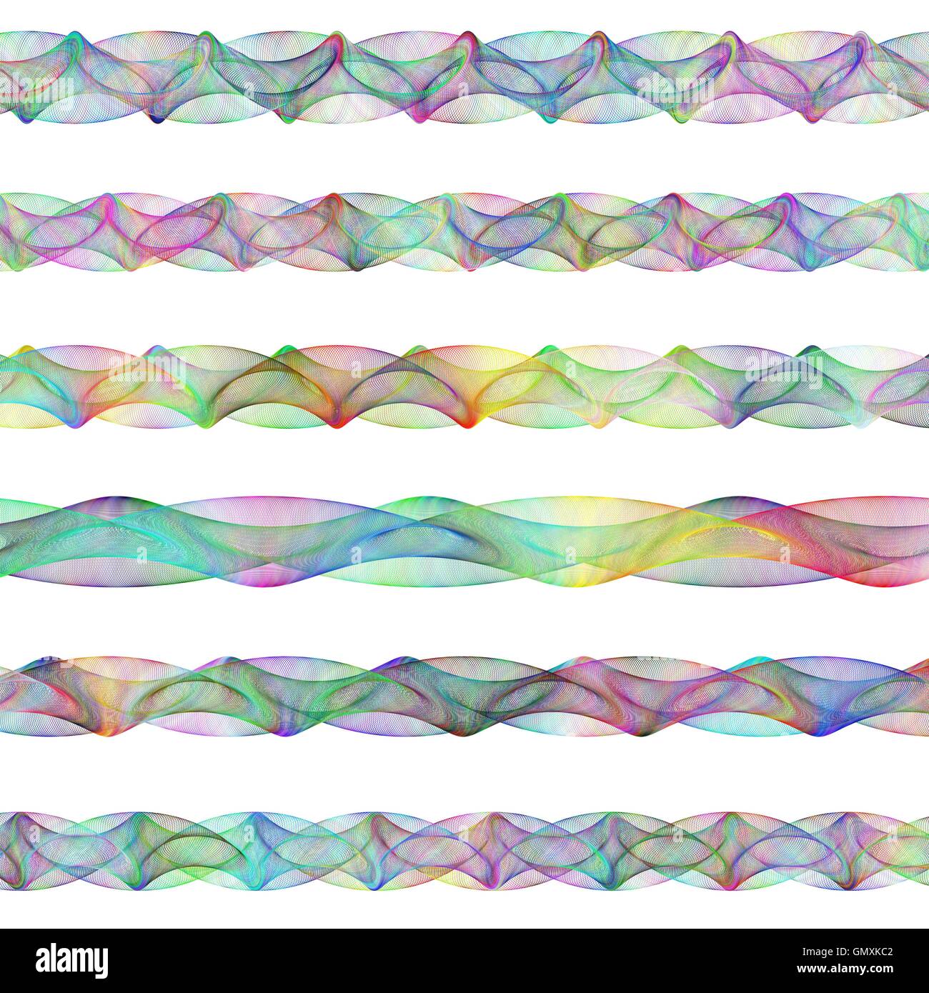 Color digital design page divider line set Stock Vector Image & Art - Alamy