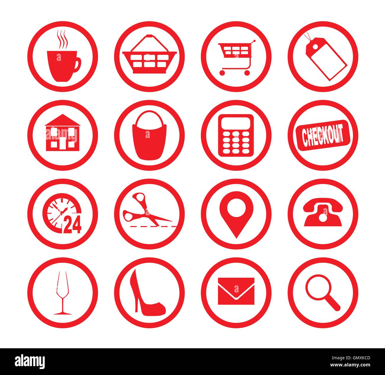 Store Icon Collection Stock Vector Image & Art - Alamy
