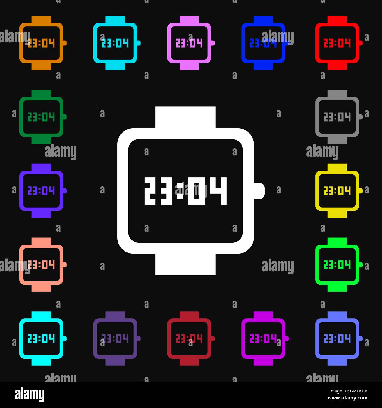 Colorful watch strap Stock Vector Images - Alamy