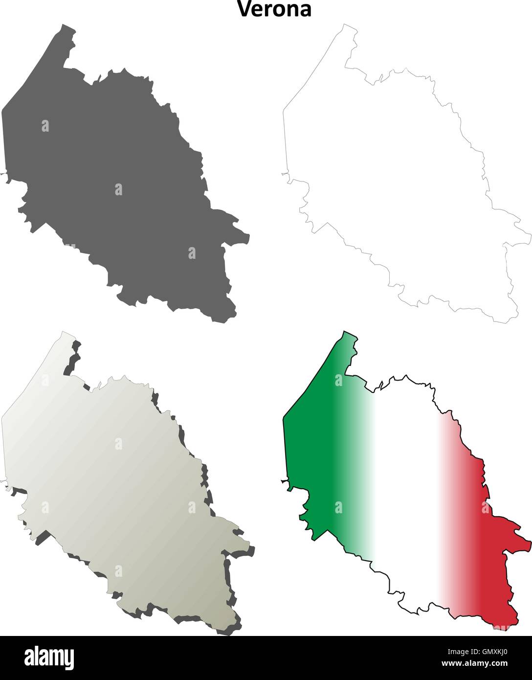 Map of verona hi-res stock photography and images - Alamy