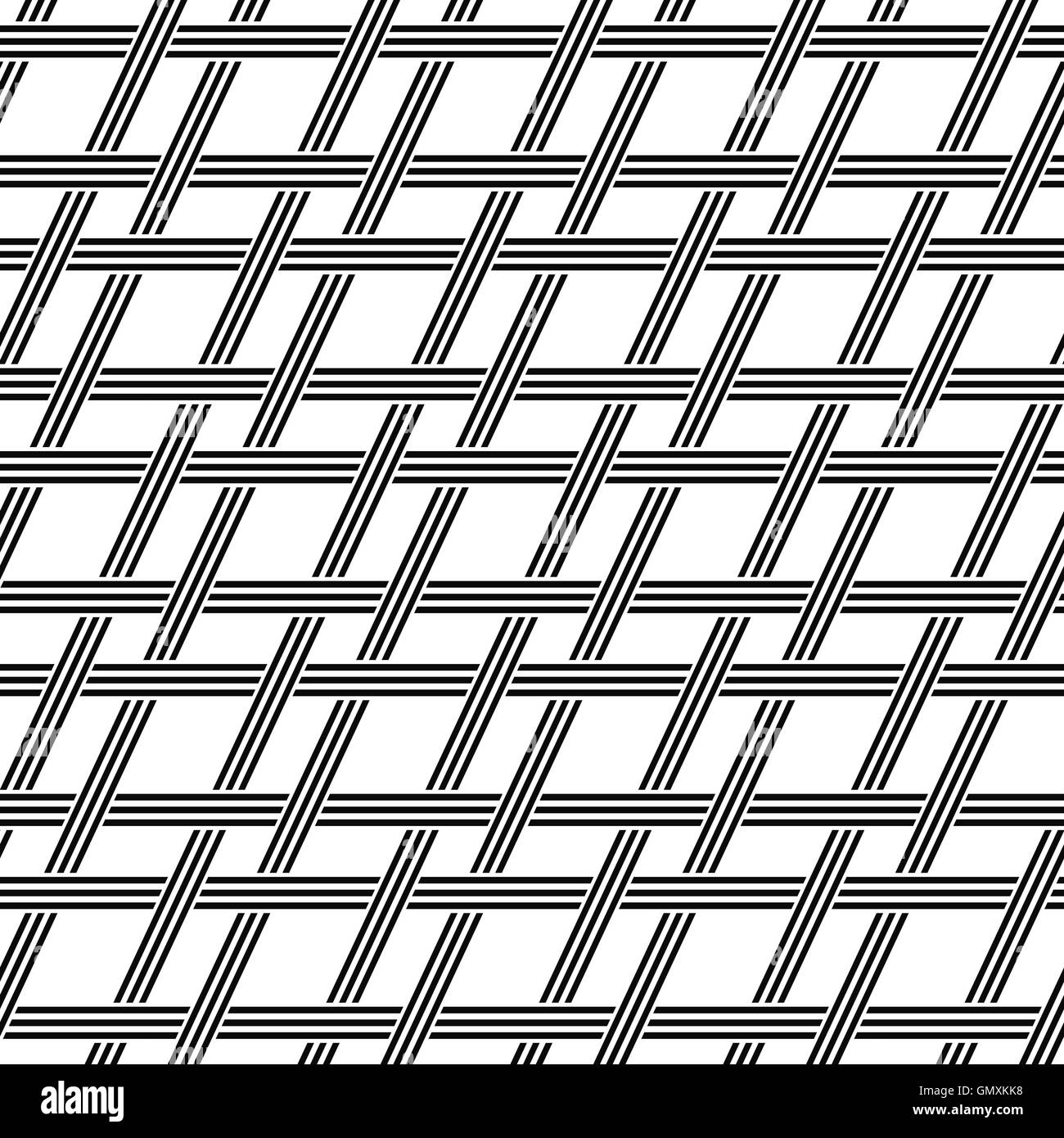 Seamless black white diagonal weave pattern Stock Vector Image & Art ...