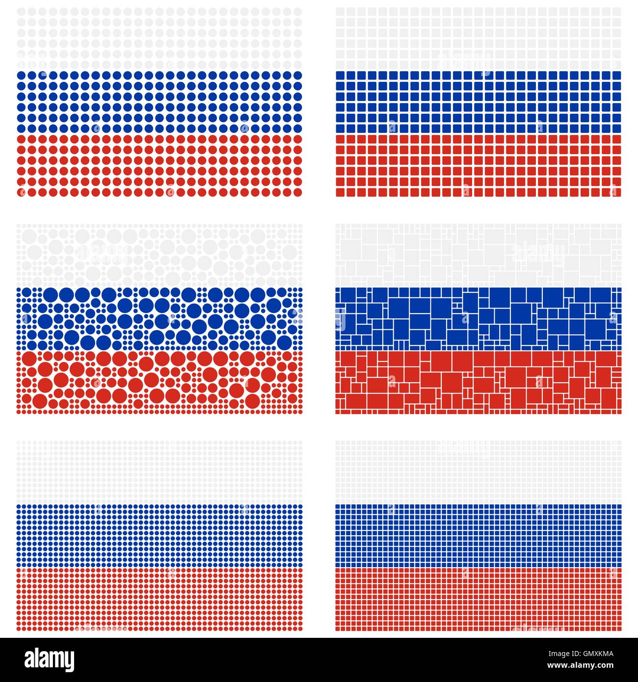 Mosaic Russia flag set Stock Vector Image & Art - Alamy