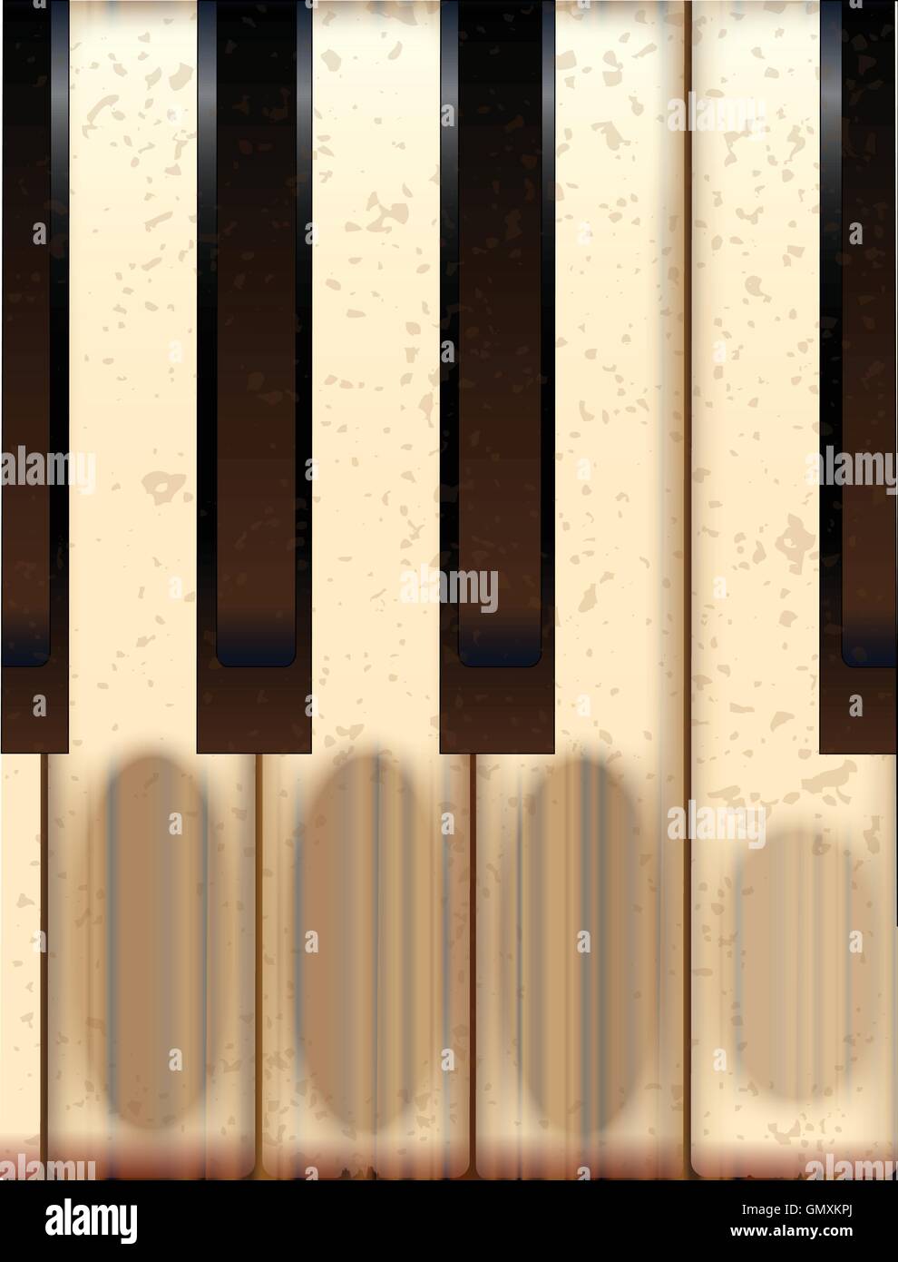 Old upright piano Stock Vector Images - Alamy