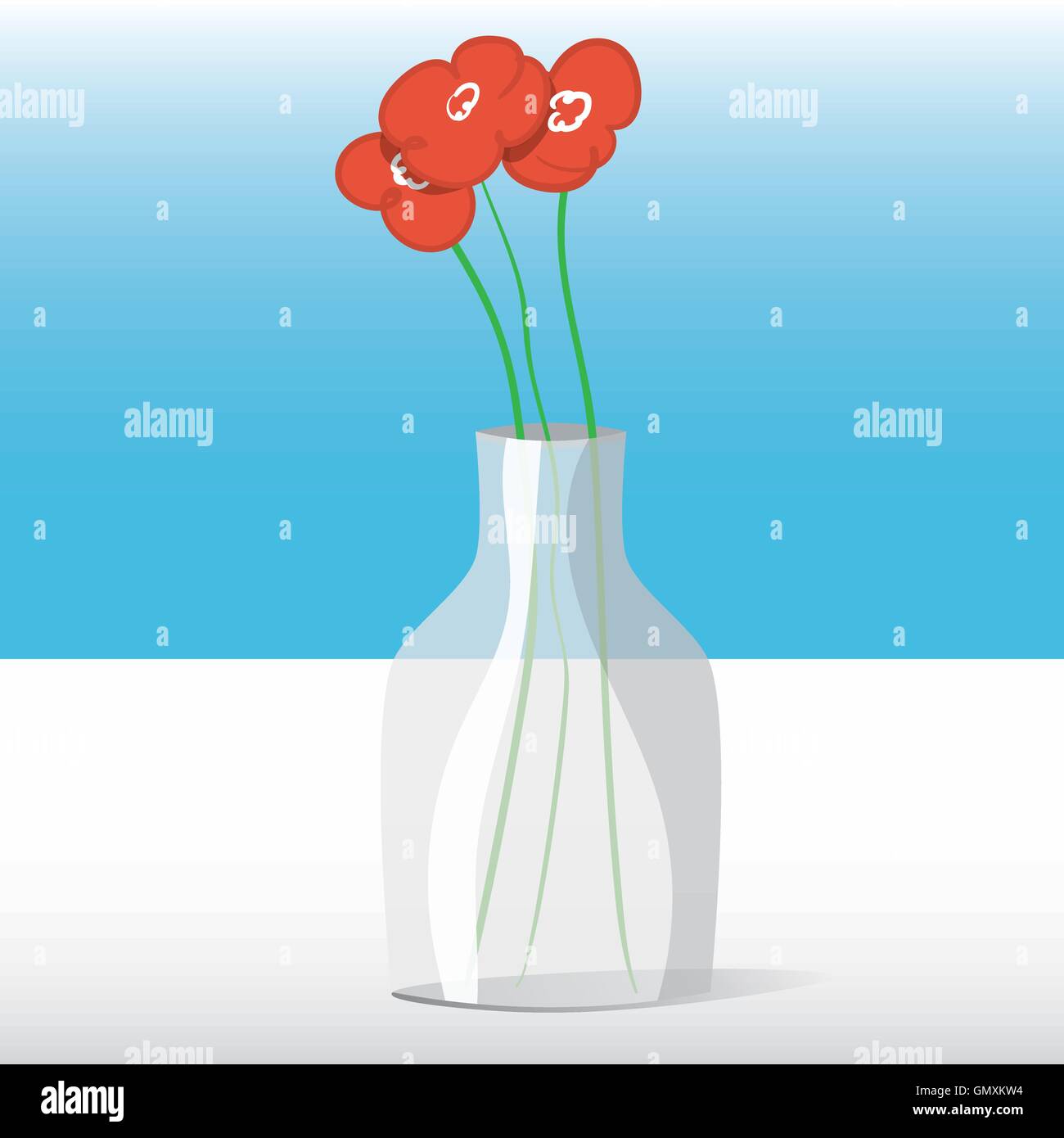 Red blossom Stock Vector Images - Alamy
