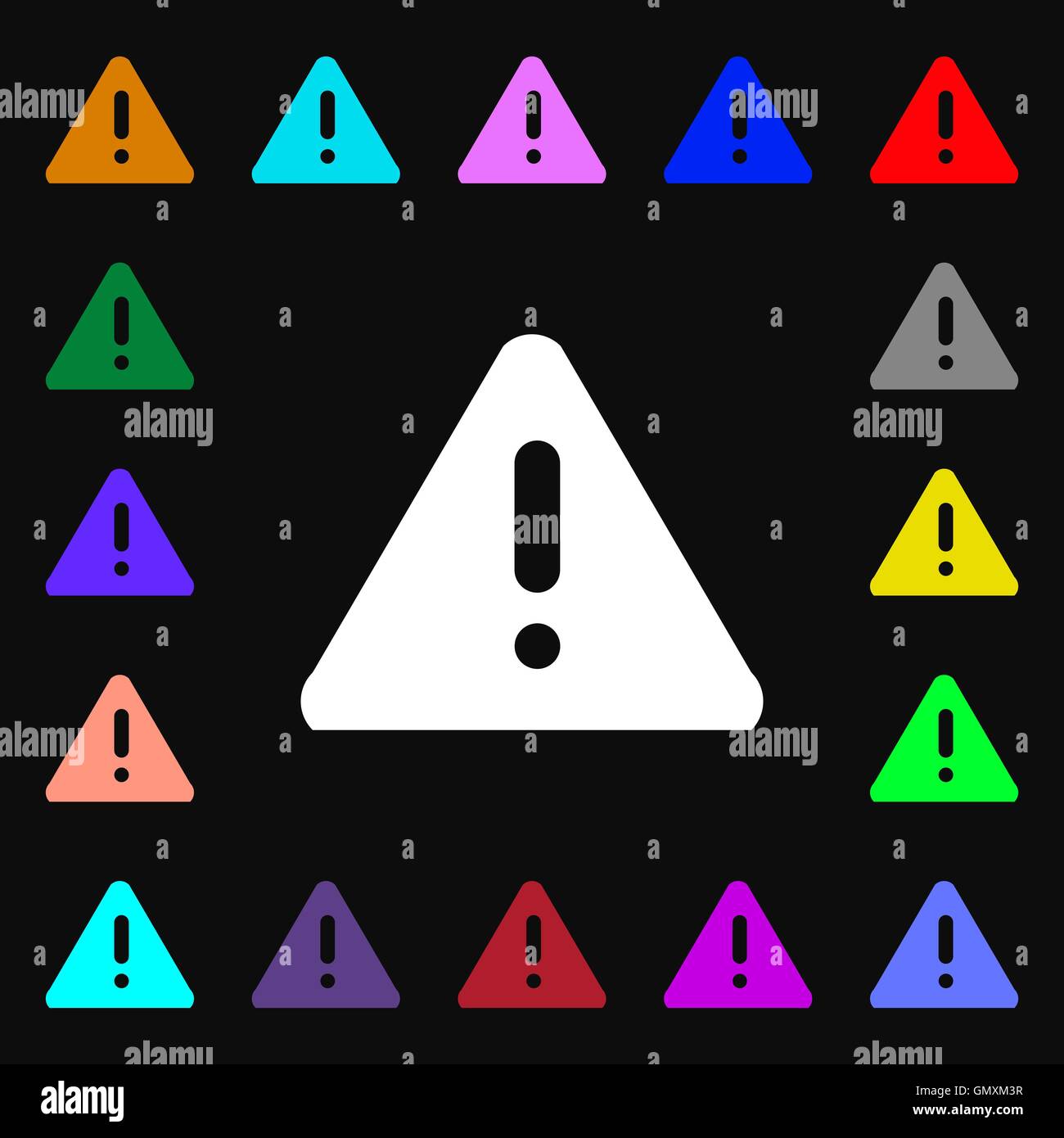 Warning symbols symbol advice danger hazard hi-res stock photography ...