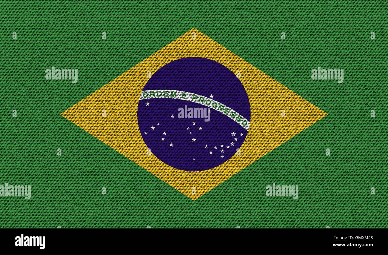 Flags Brazil on denim texture. Vector Stock Vector Image & Art - Alamy