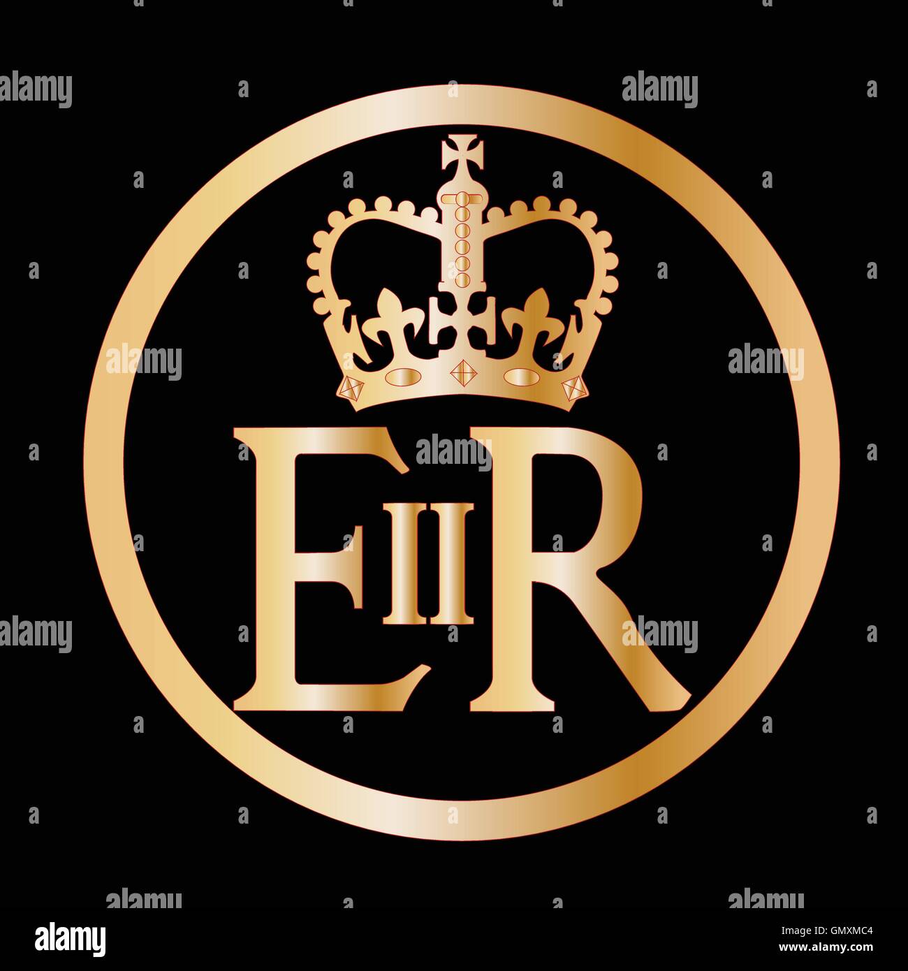 Queen elizabeth crown illustration Stock Vector Images - Alamy