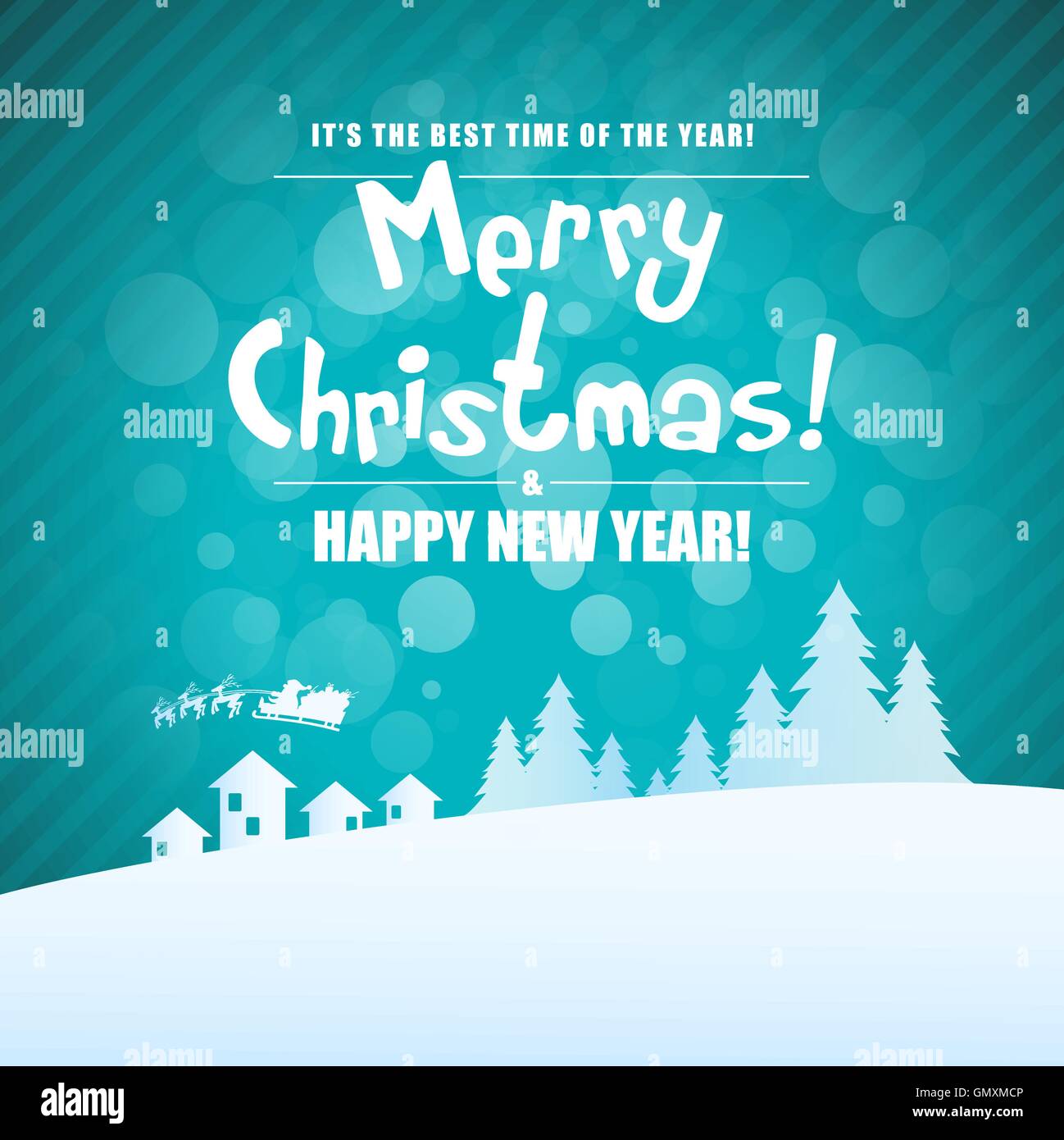 Christmas hill snowfall santa hi-res stock photography and images - Alamy